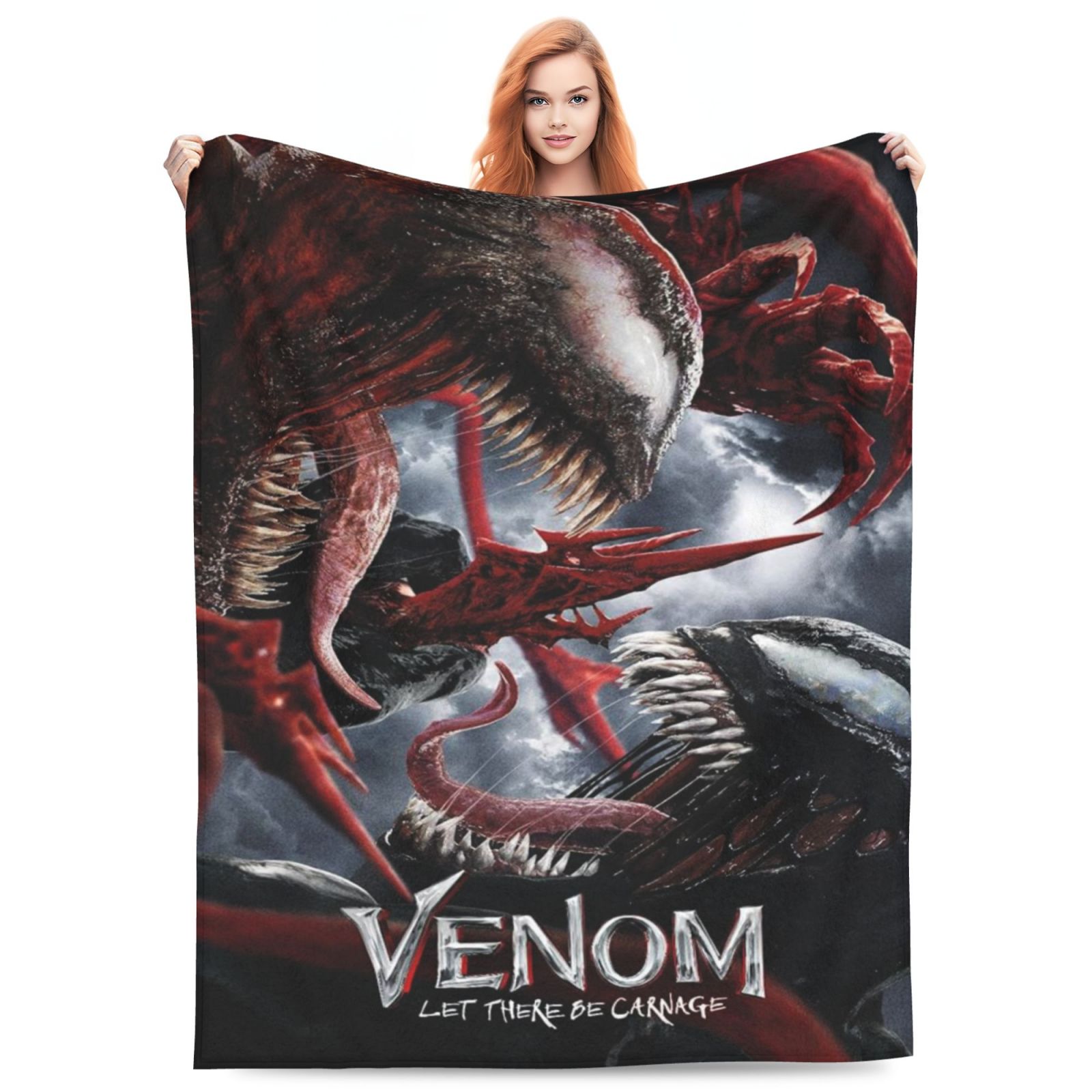 Venom Fleece Throw Blanket For Couch Or Bed - Plush Cozy Fuzzy Blanket ...
