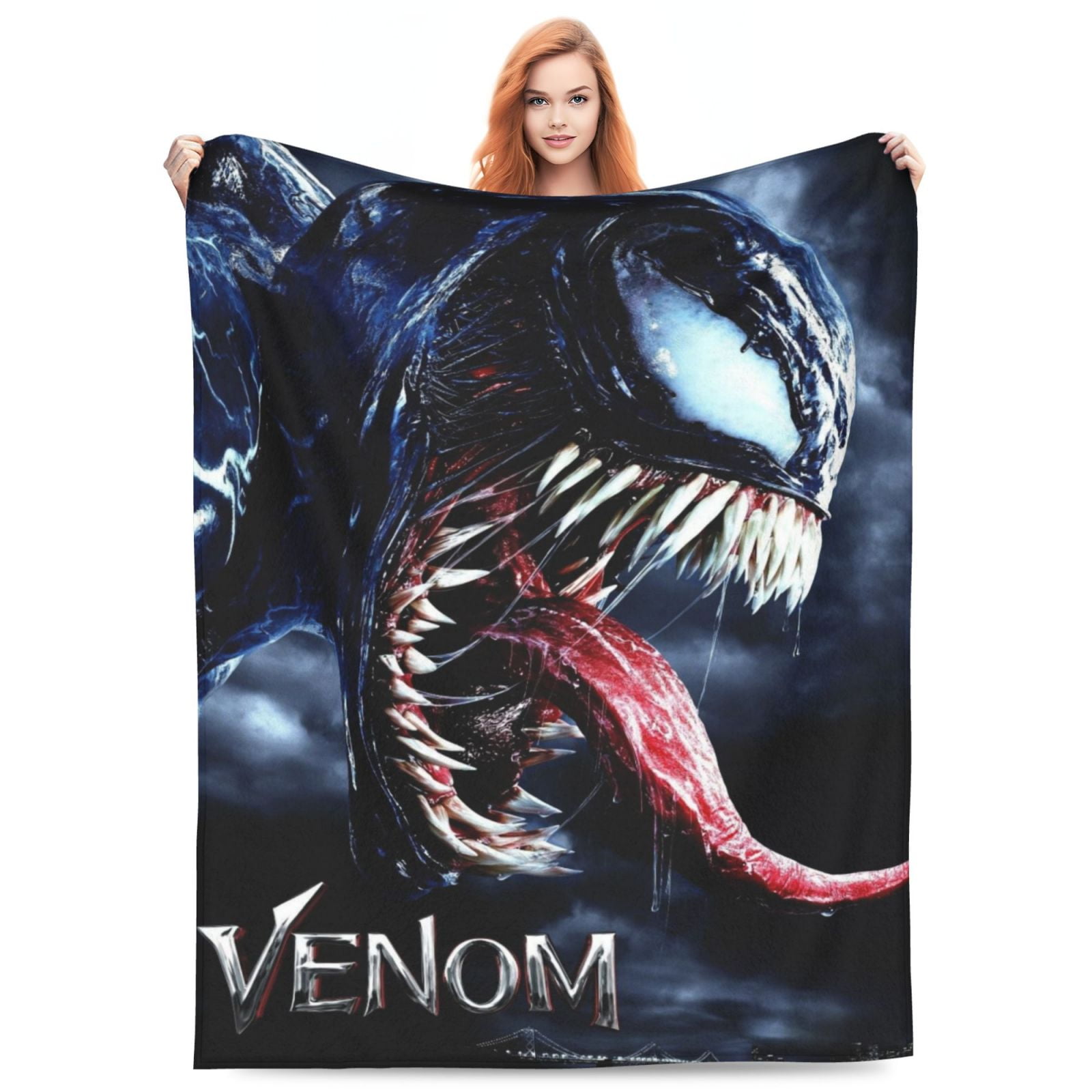Venom Fleece Throw Blanket For Couch Or Bed - Plush Cozy Fuzzy Blanket ...