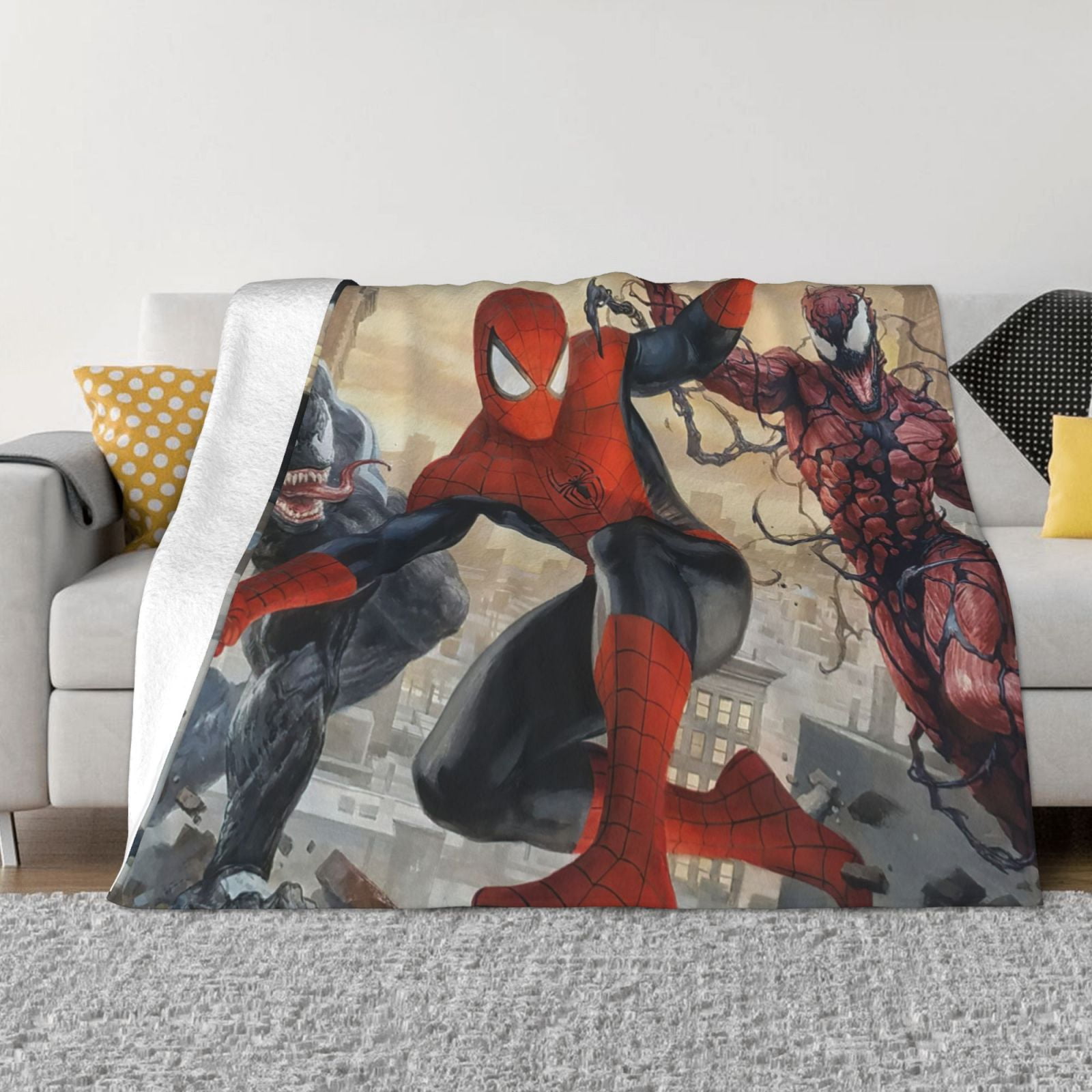 Venom Fleece Throw Blanket For Couch Or Bed - Plush Cozy Fuzzy Blanket ...