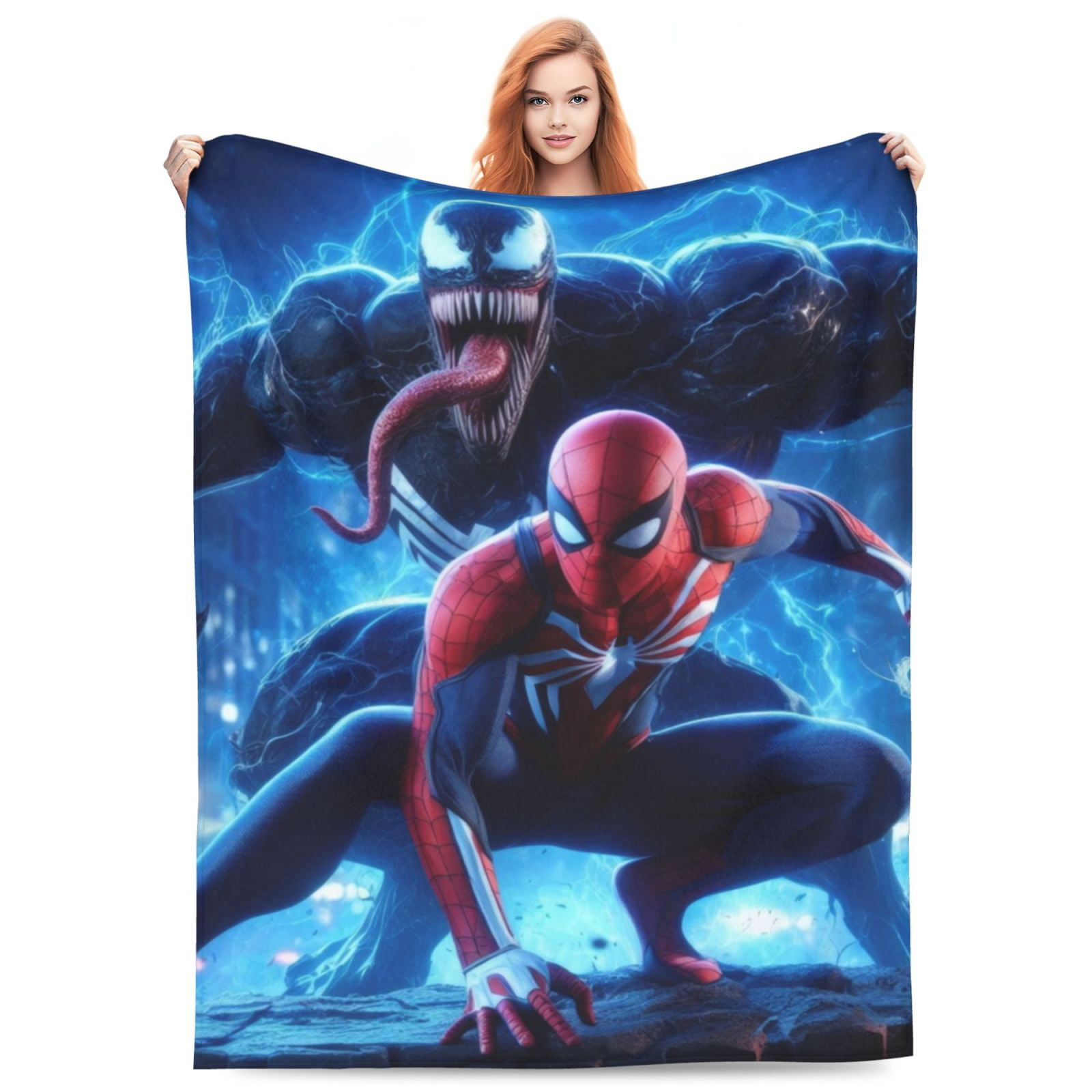 Venom Fleece Throw Blanket For Couch Or Bed - Plush Cozy Fuzzy Blanket ...