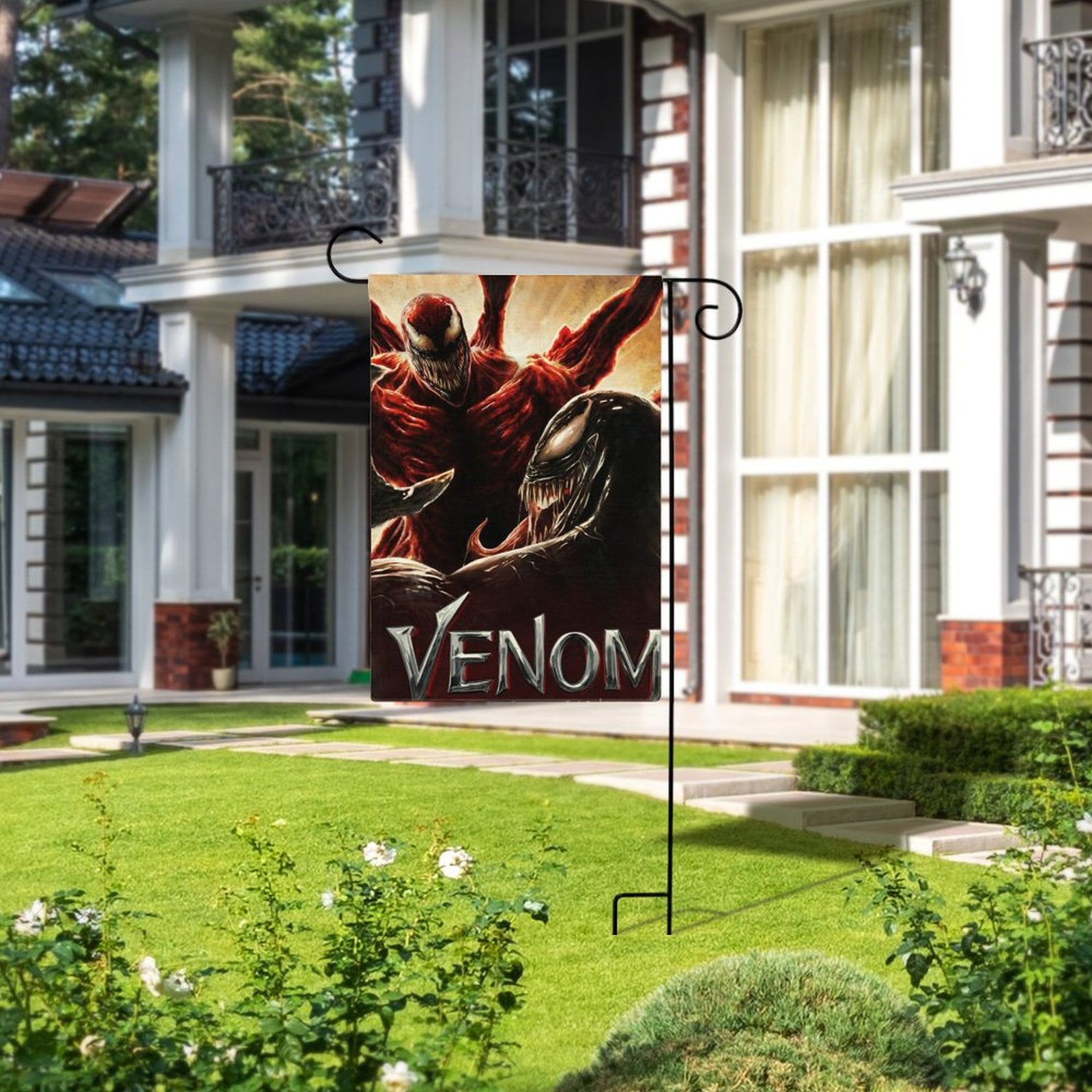 Venom Garden Banner - Double-Sided House Outdoor Flag for Yard And Lawn ...