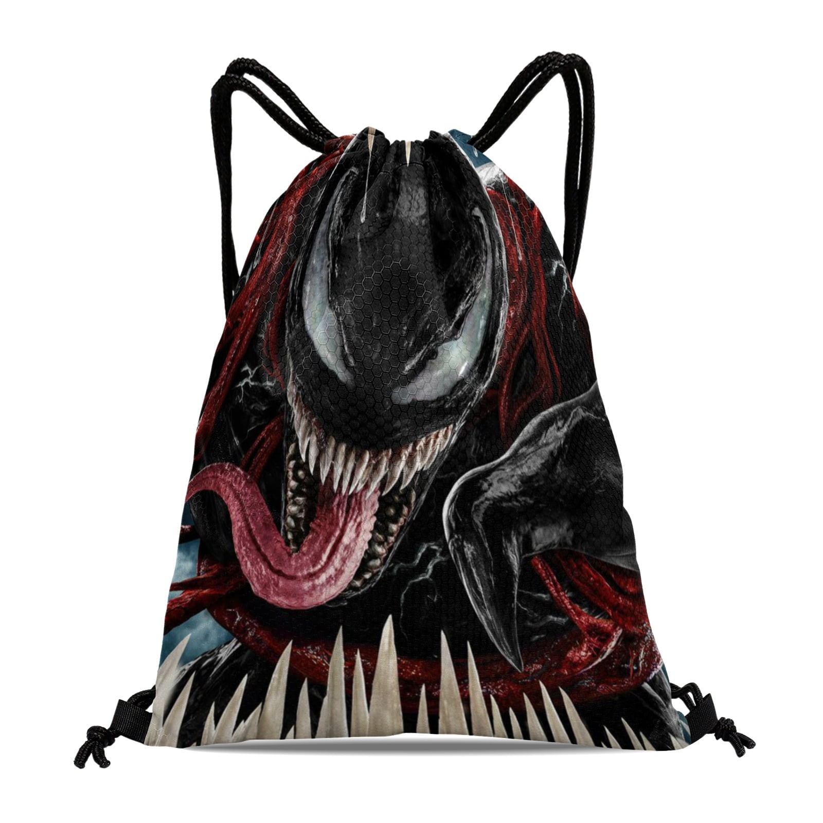 Venom Gym Drawstring Backpack:Waterproof, perfect for hiking, yoga ...