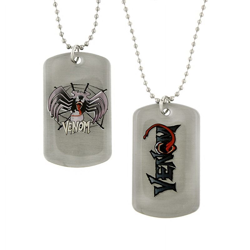 Venom In Spider Black Dog Tag Necklace - Walmart.com