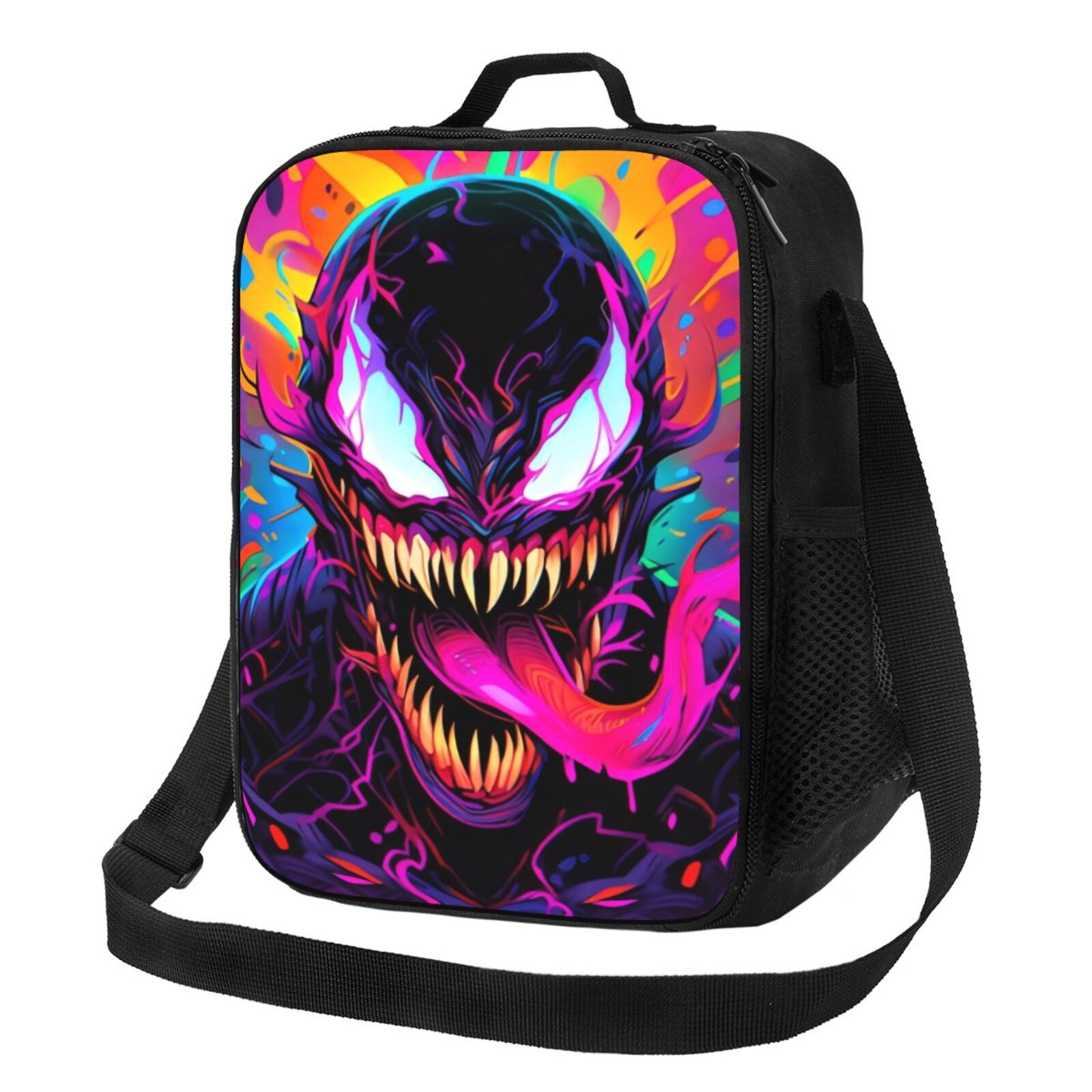 Venom Insulated Lunch Bag Cartoon Large Capacity Reusable Lunch Box ...