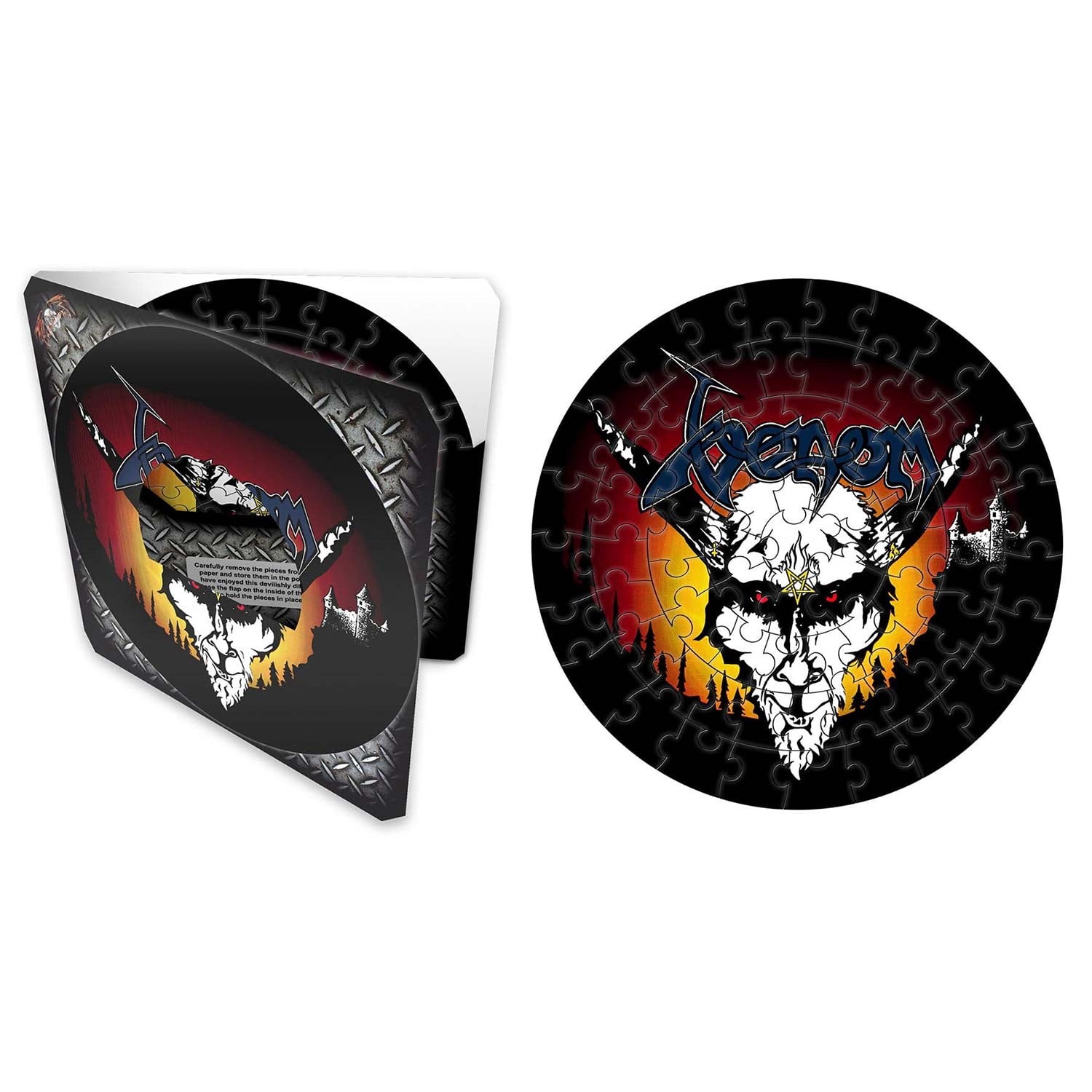 Venom Jigsaw Puzzle Legions Band Logo new Official 72 piece circular ...