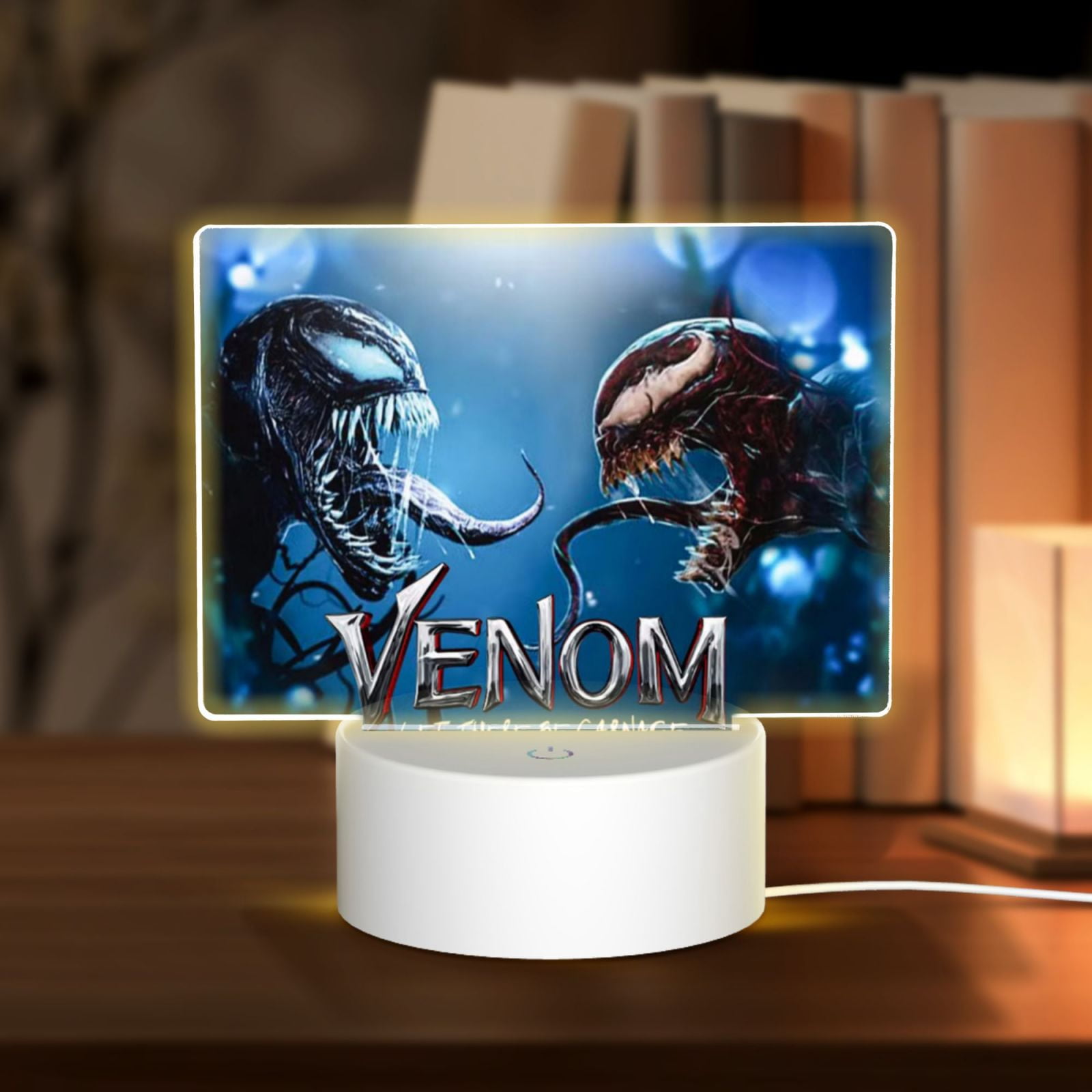 Venom Let There Be Carnage Rectangular Acrylic Night Light USB Cable ...