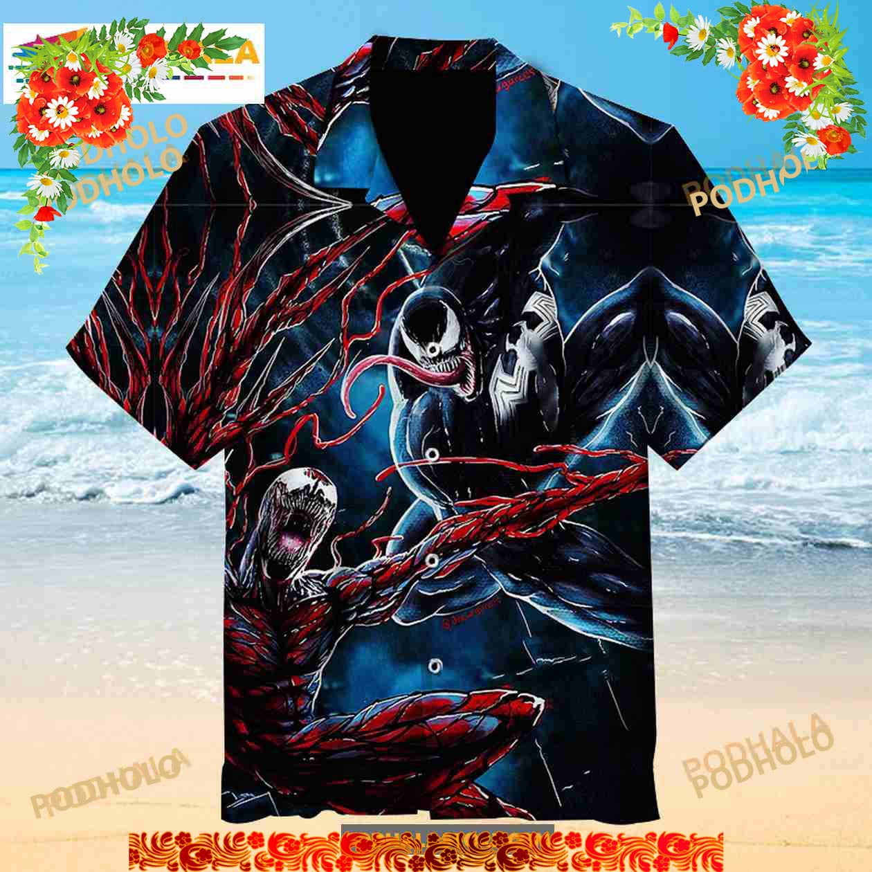 Venom Let There Be Carnage Summer For Hawaii Hawaiian Shirt - Walmart.com