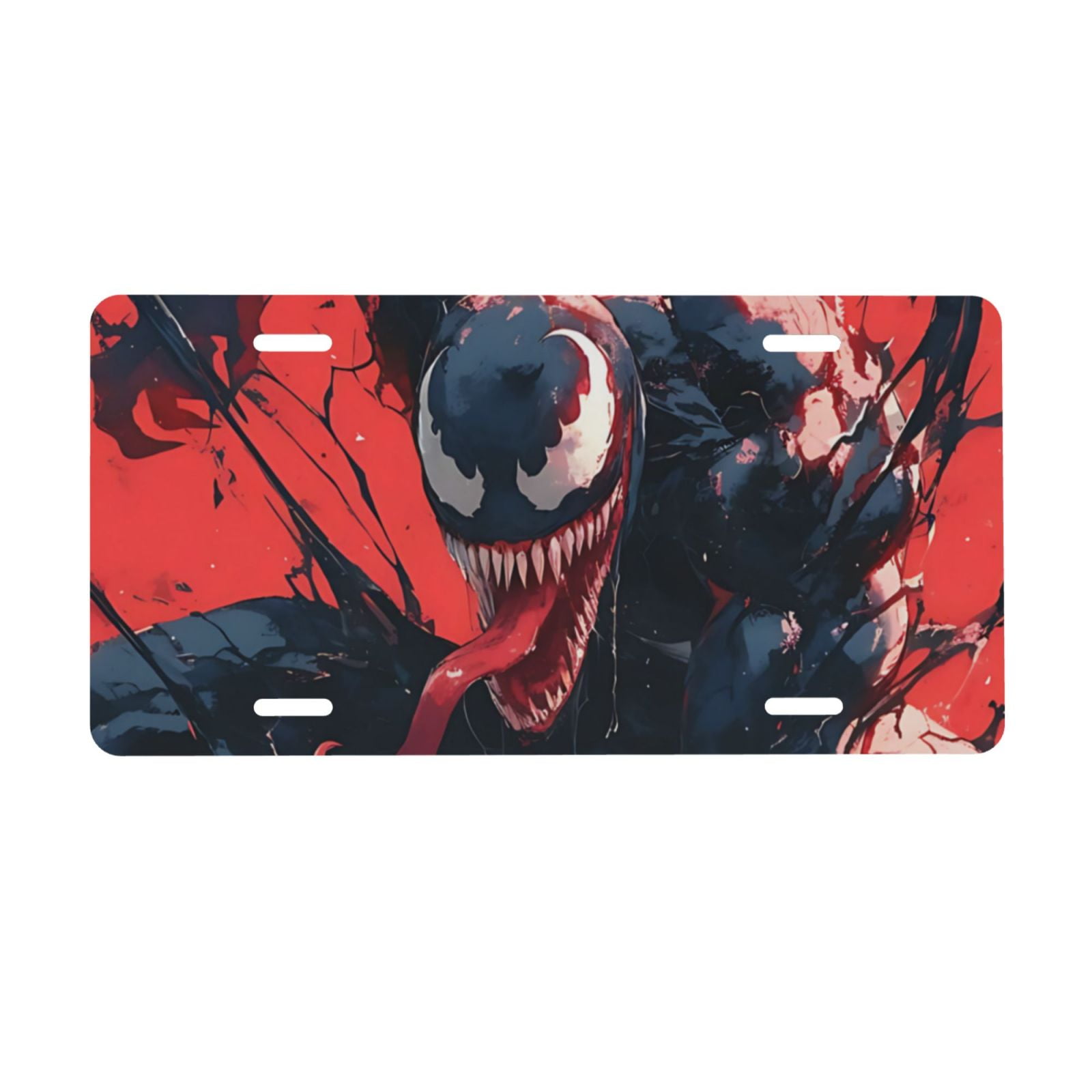 Venom License Plate, Car Front License Plates With 4 Holes, Metal Car ...