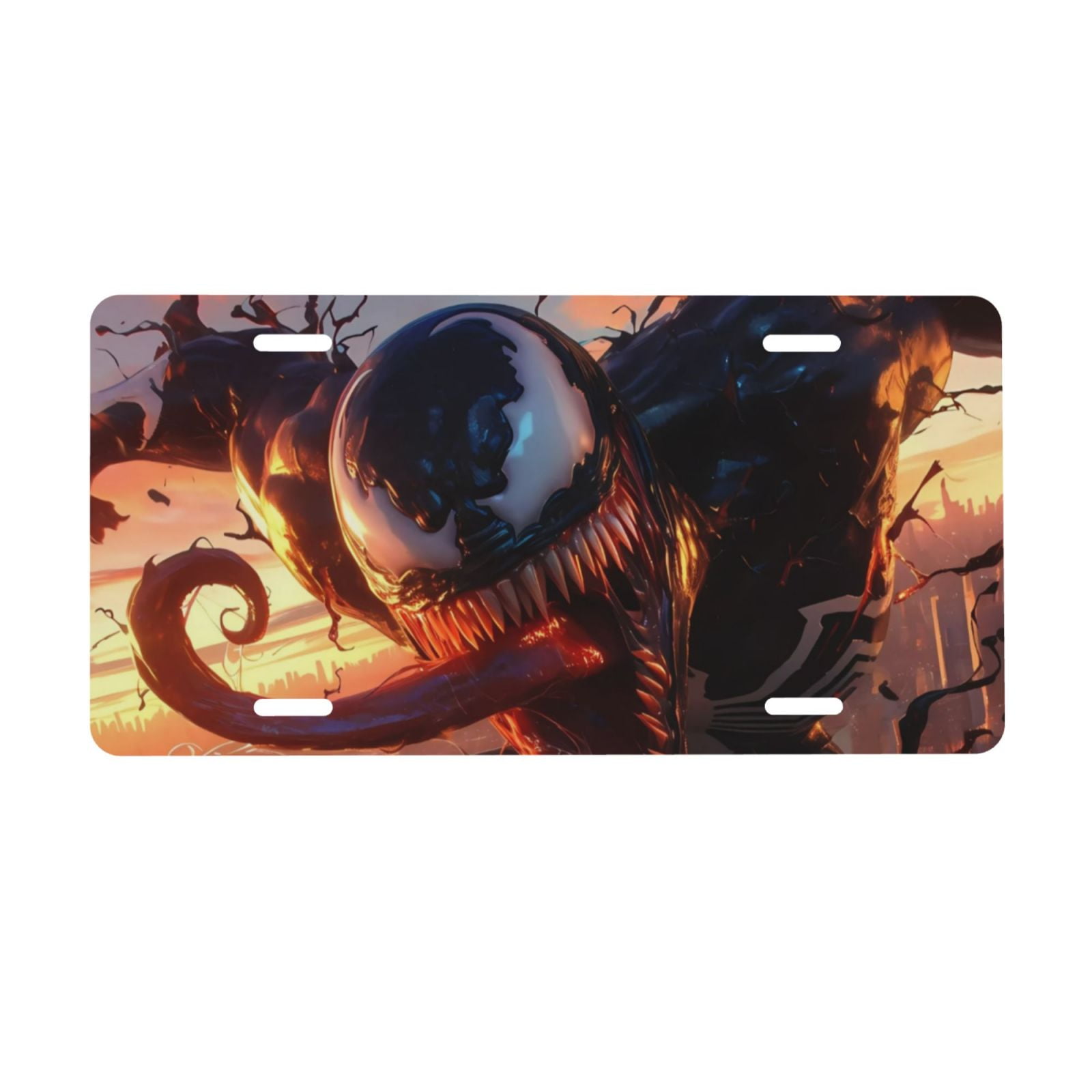 Venom License Plate, Car Front License Plates With 4 Holes, Metal Car ...