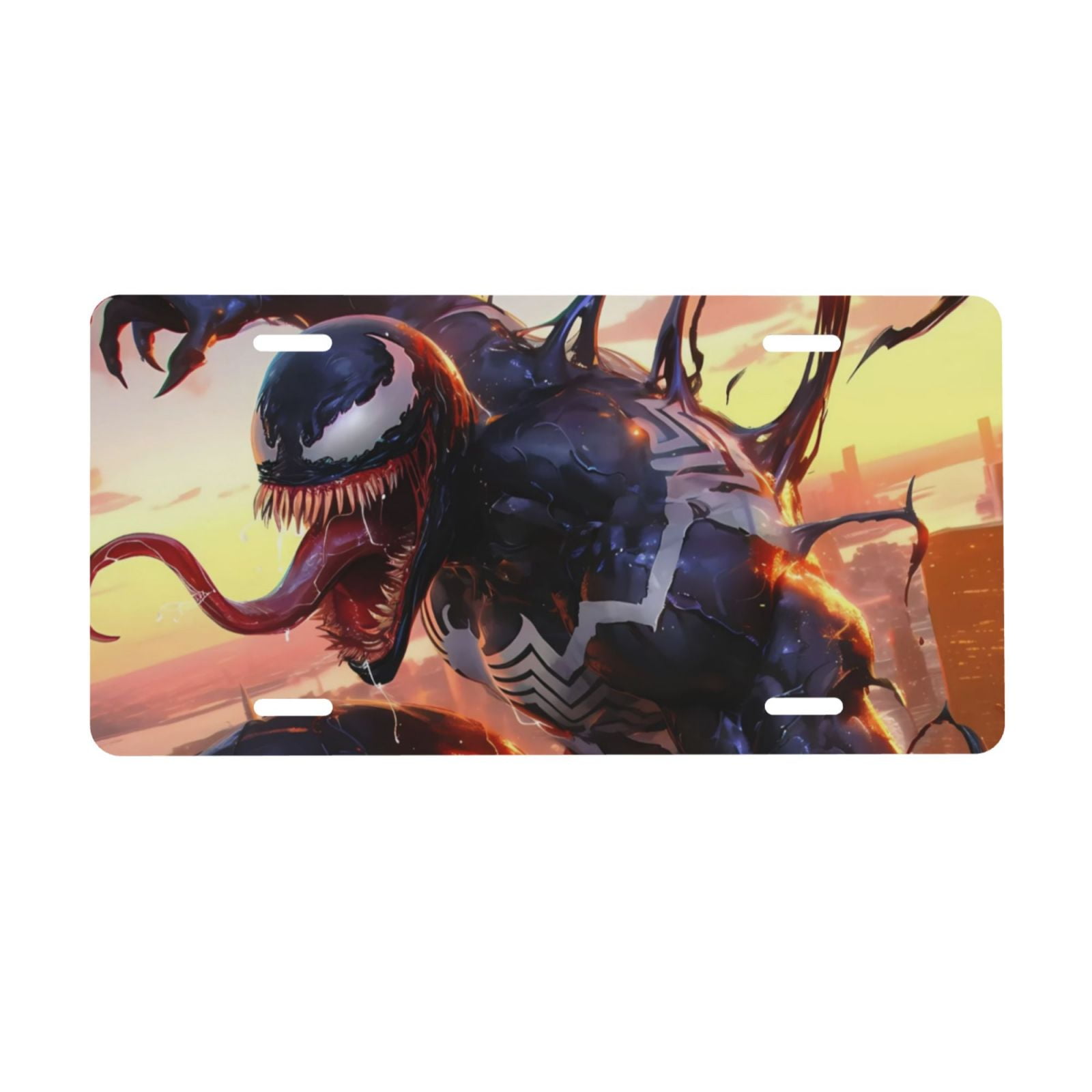 Venom License Plate, Car Front License Plates With 4 Holes, Metal Car ...