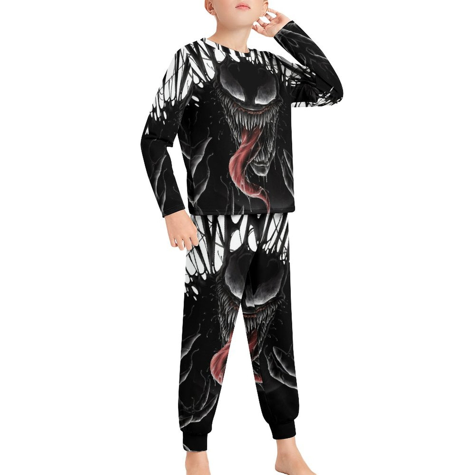 Venom Little Big Boys Girls Pajamas Set Long Sleeve Kids PJs Sleepwear ...