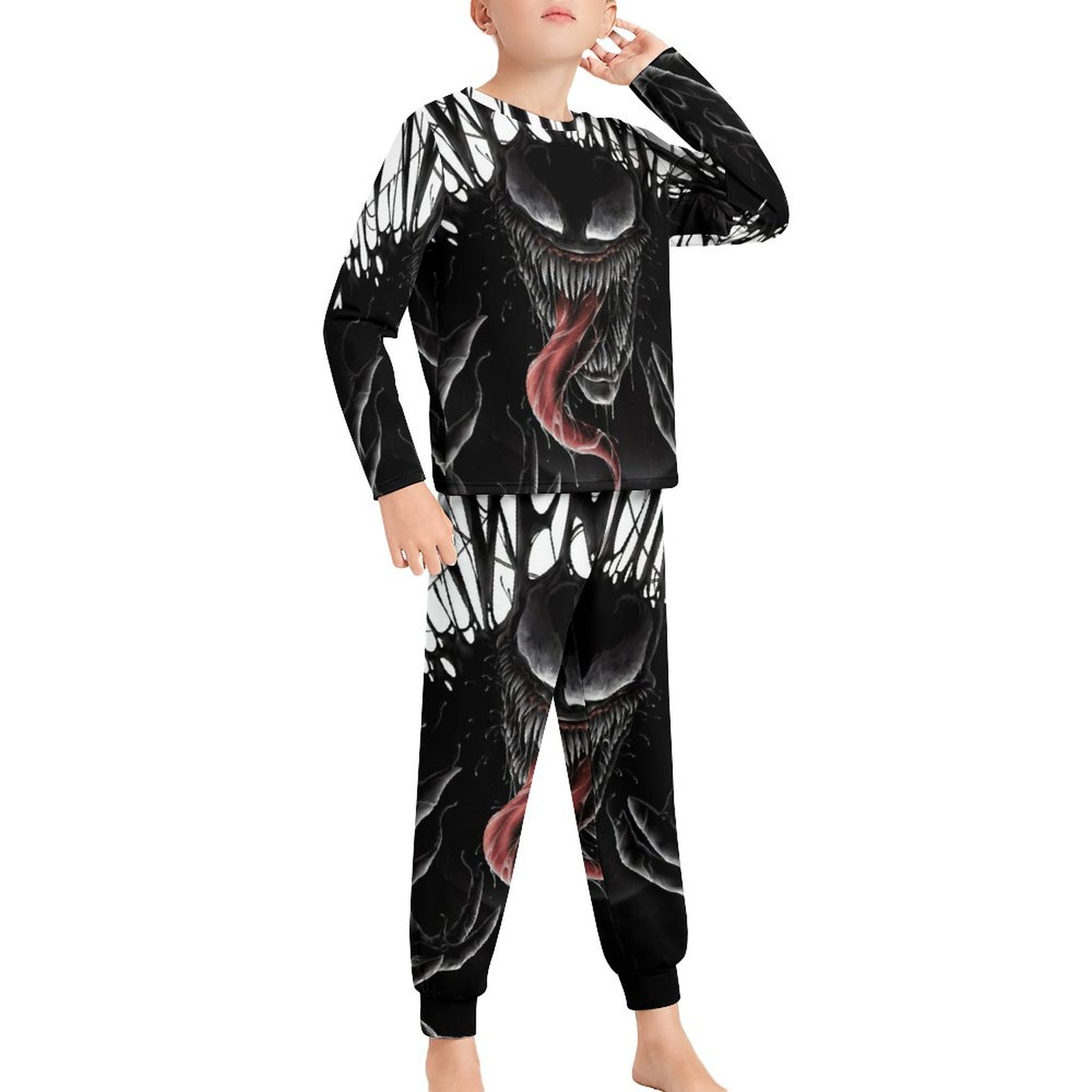 Venom Little Big Boys Girls Pajamas Set Long Sleeve Kids PJs Sleepwear ...
