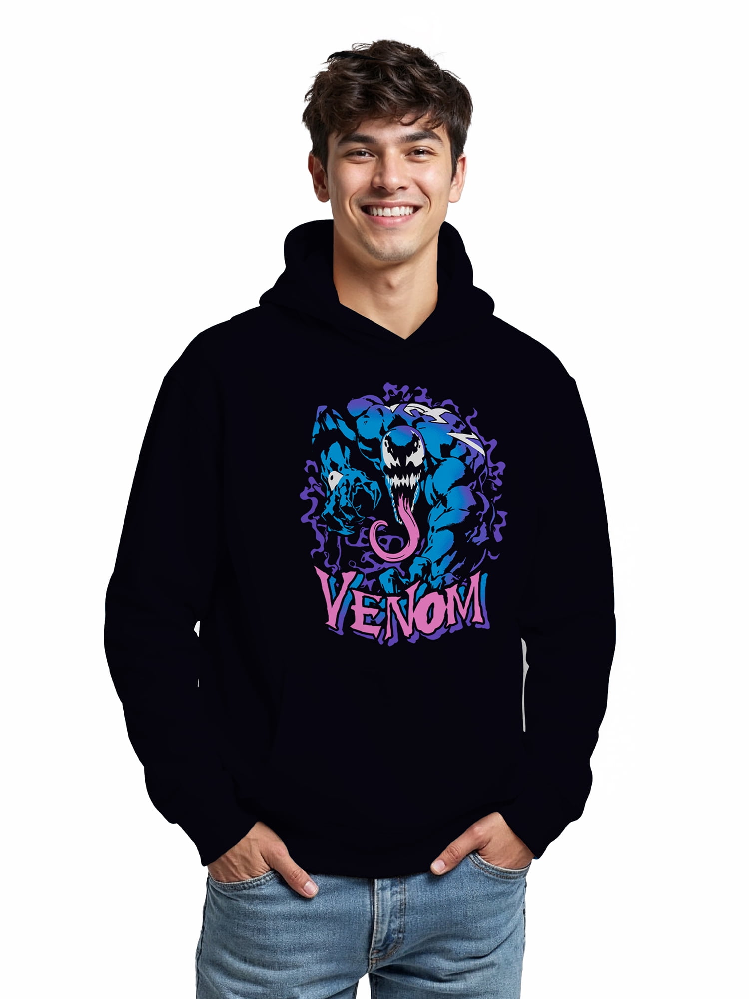 Venom, Men's & Big Men's Graphic Hoodie, Sizes XS-3XL - Walmart.com