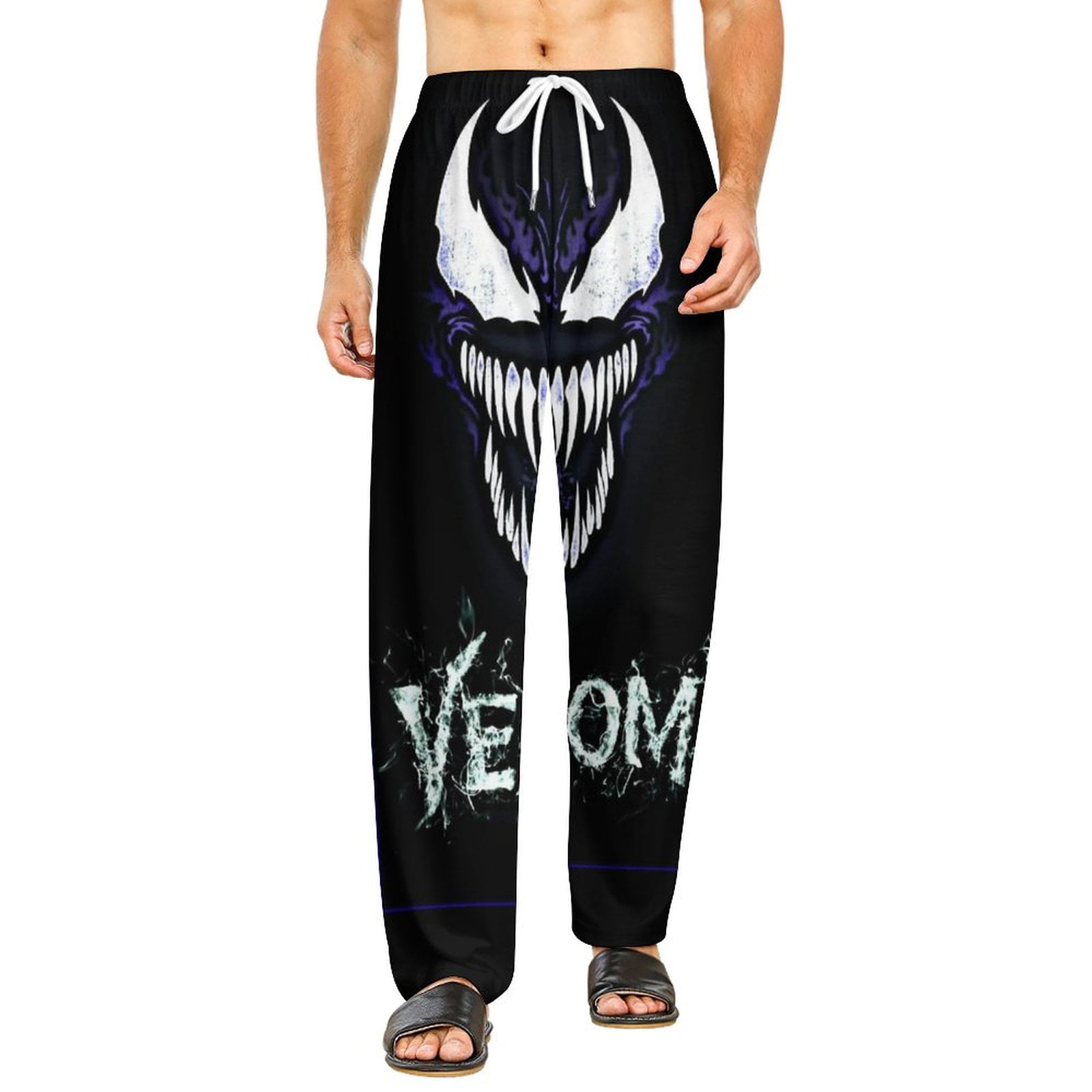 Venom Men's elastic waist straight leg pajama pants S - Walmart.com