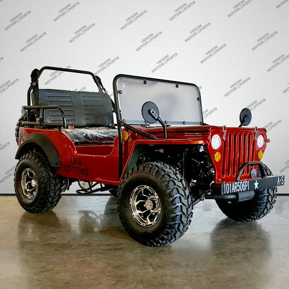 Venom Mini Jeep | 125cc | 2 Seater | Willys Edition | 3 Speed - Walmart.com
