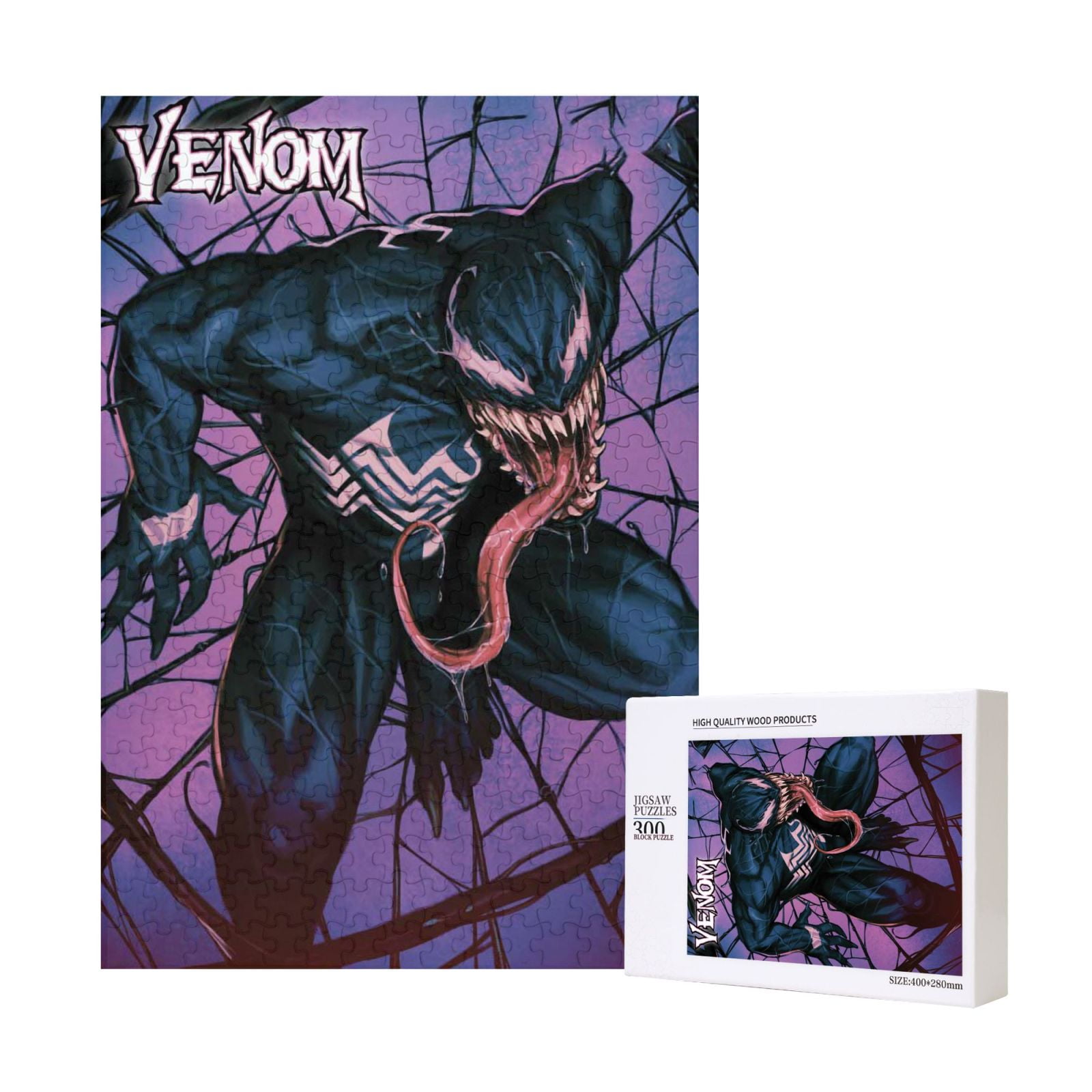 Venom N Picture Puzzle For Adults - 300 Piece Of Wooden Puzzle, Puzzle Game For Kids Elderly ...