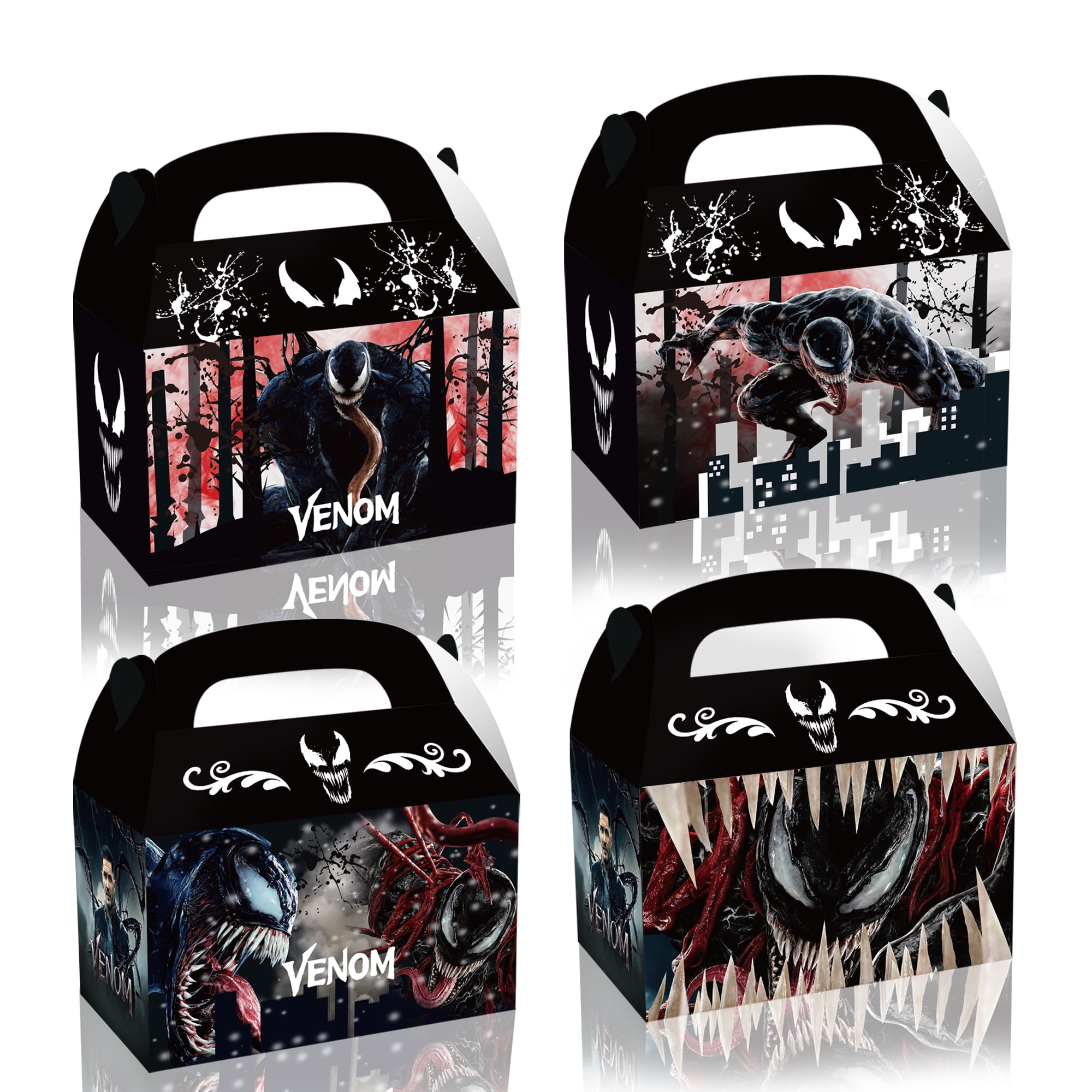 Venom Party Favor Boxes – 18pcs Kraft Paper Candy Treat Boxes, Goodie ...