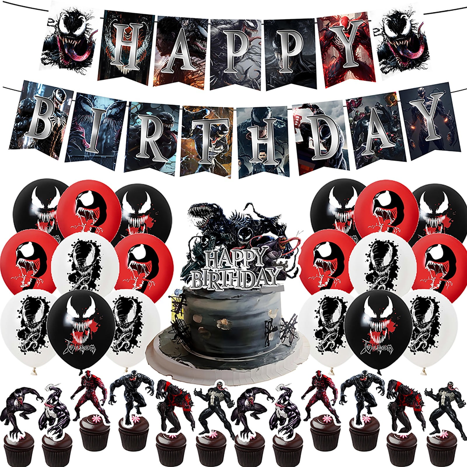Venom Party Supplies Venom Birthday Decorations Venom Birthday ...
