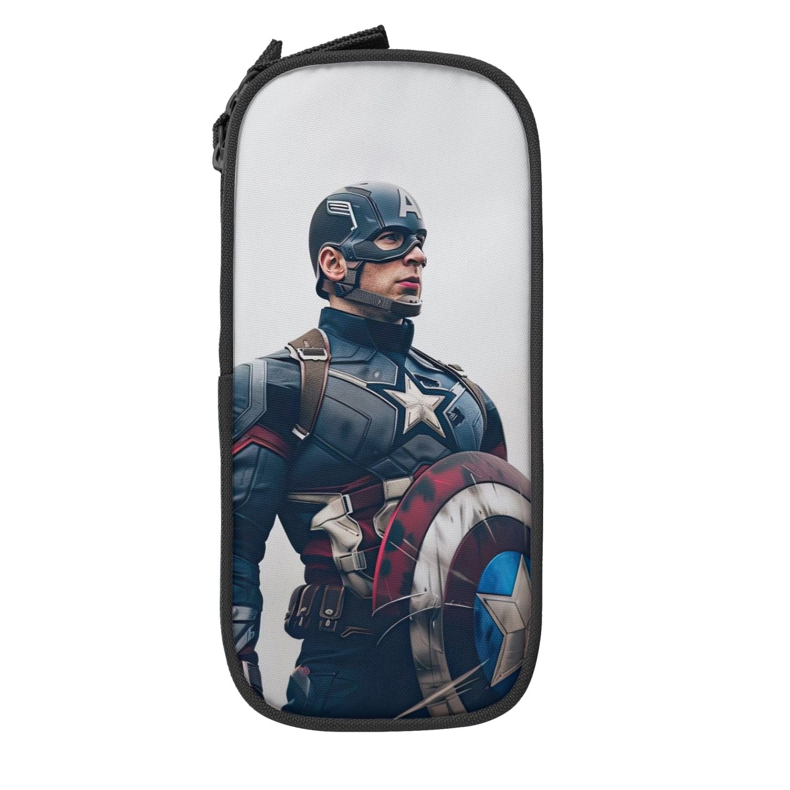 Captain America Pencil Case, Multi- Slot Pencil Pouch, Portable Pencil ...