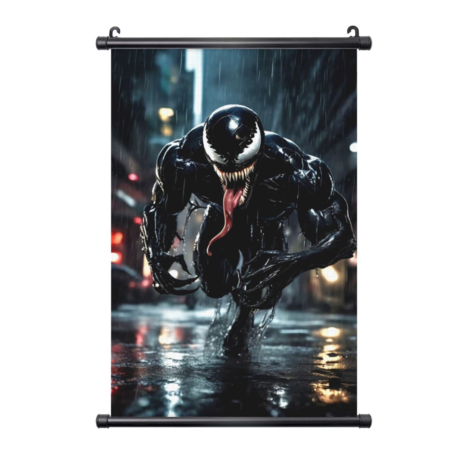 Venom Poster Aesthetic Canvas PVC Shaft Wall Art Hanging Hanger Frame ...