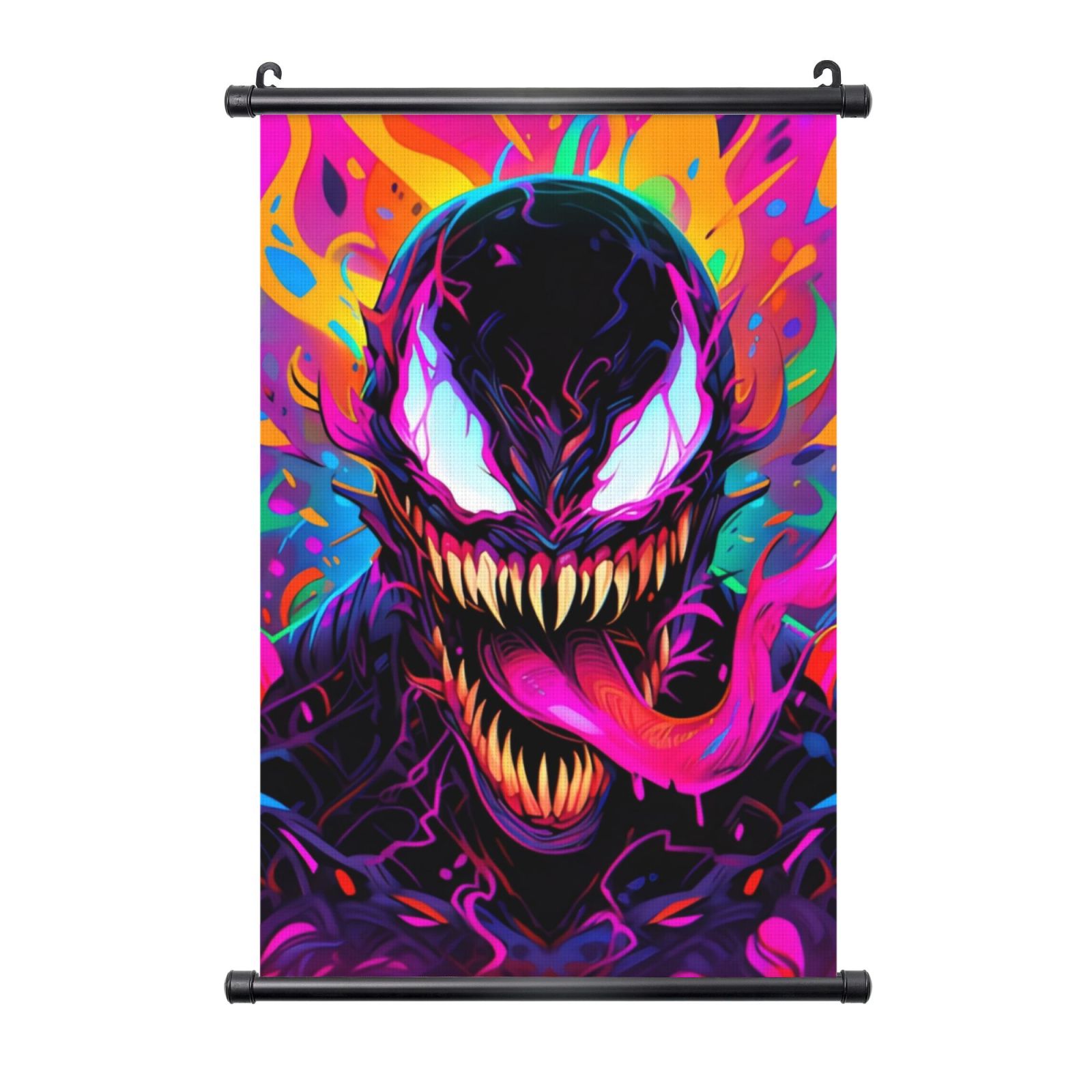 Venom Poster Aesthetic Canvas PVC Shaft Wall Art Hanging Hanger Frame ...