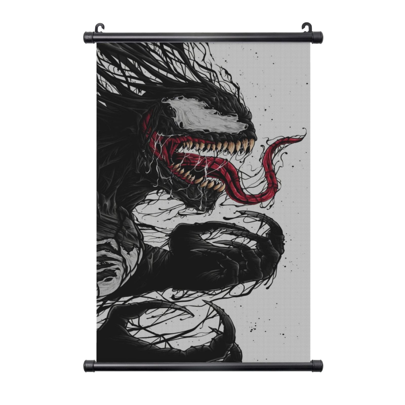 Venom Poster Aesthetic Canvas PVC Shaft Wall Art Hanging Hanger Frame ...