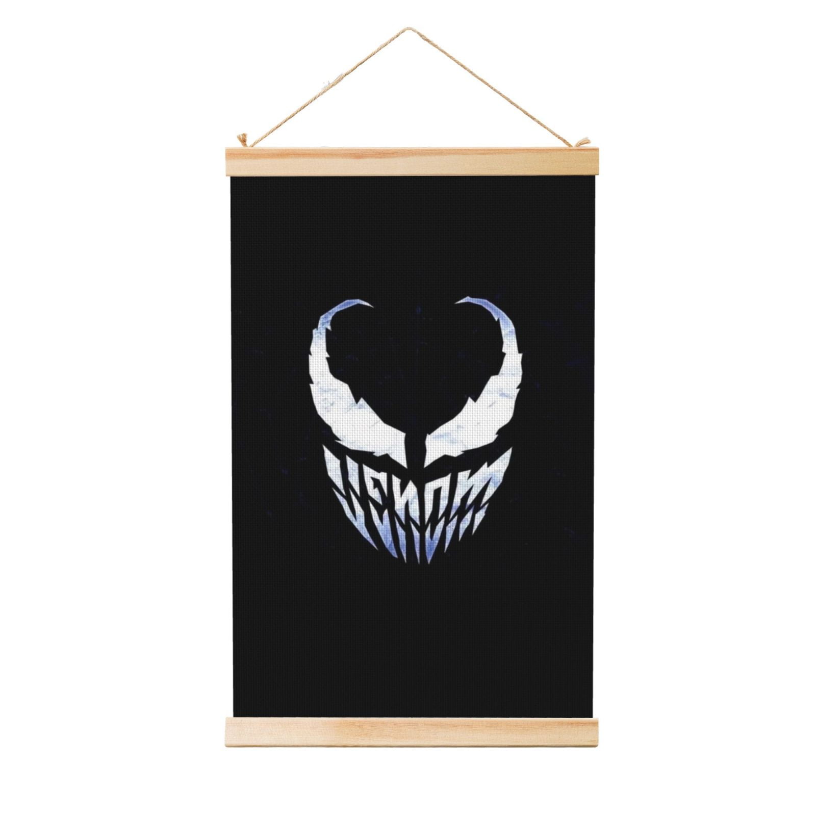 Venom Poster Aesthetic Canvas Wooden Shaft Wall Art Hanging Hanger ...