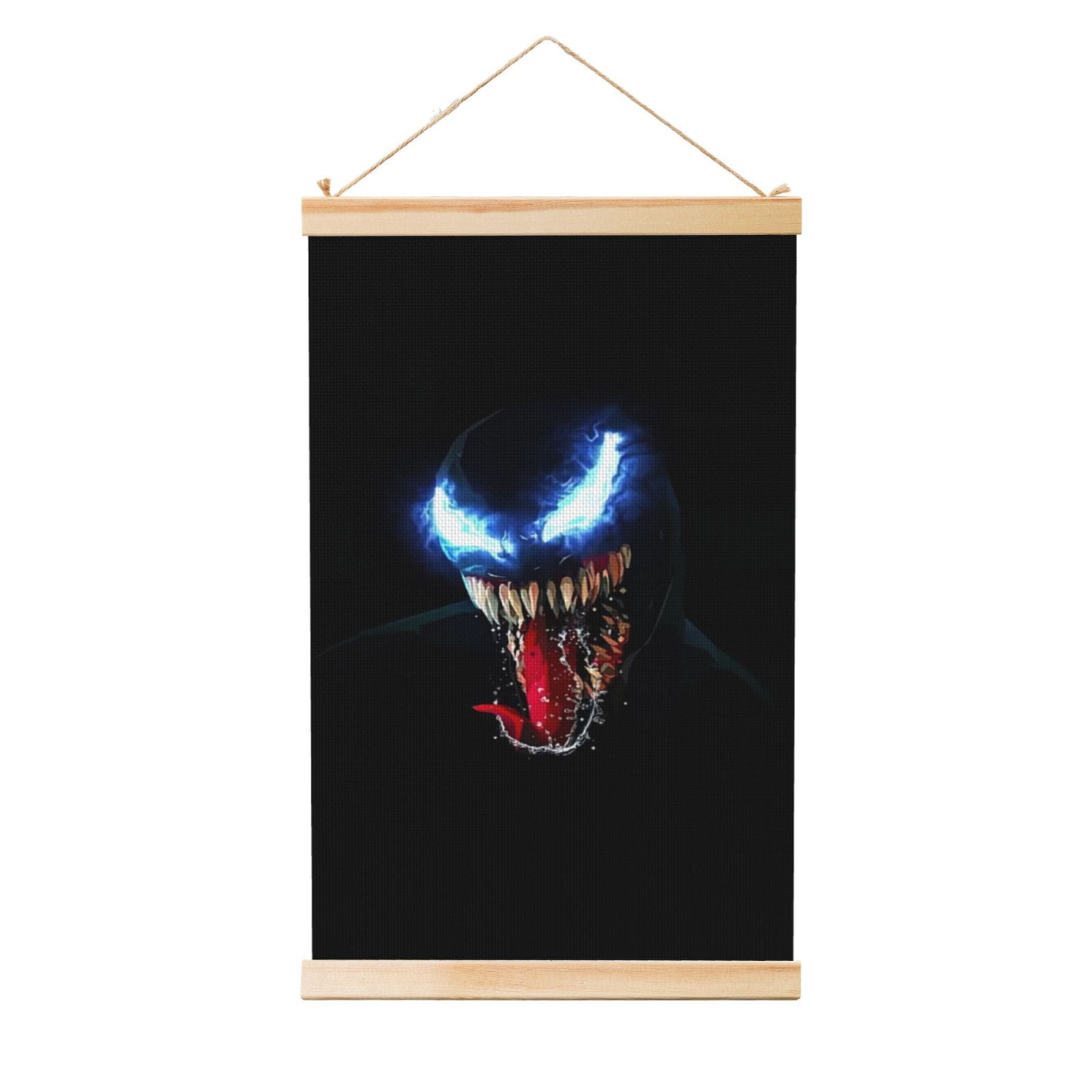 Venom Poster Aesthetic Canvas Wooden Shaft Wall Art Hanging Hanger ...