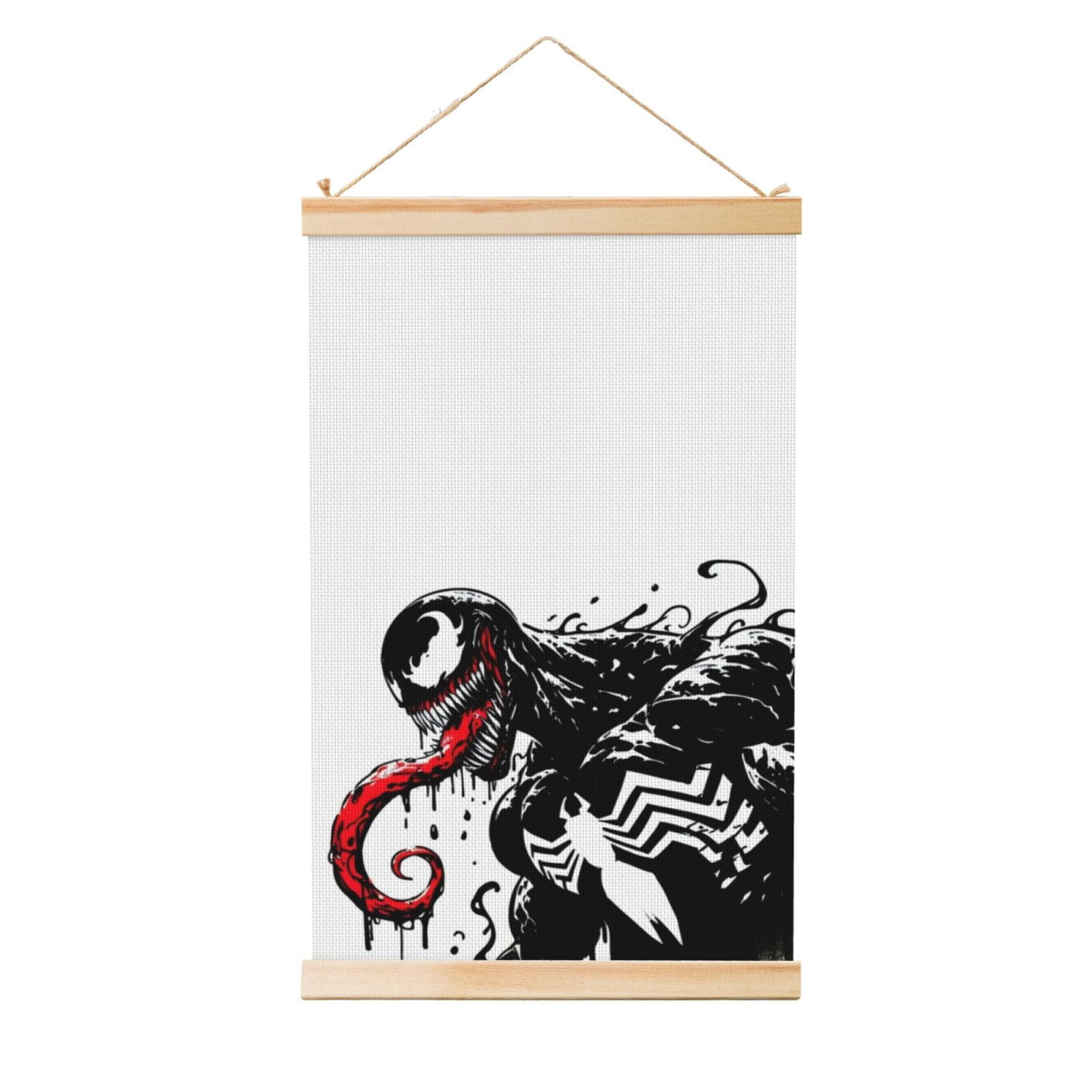 Venom Poster Aesthetic Canvas Wooden Shaft Wall Art Hanging Hanger ...