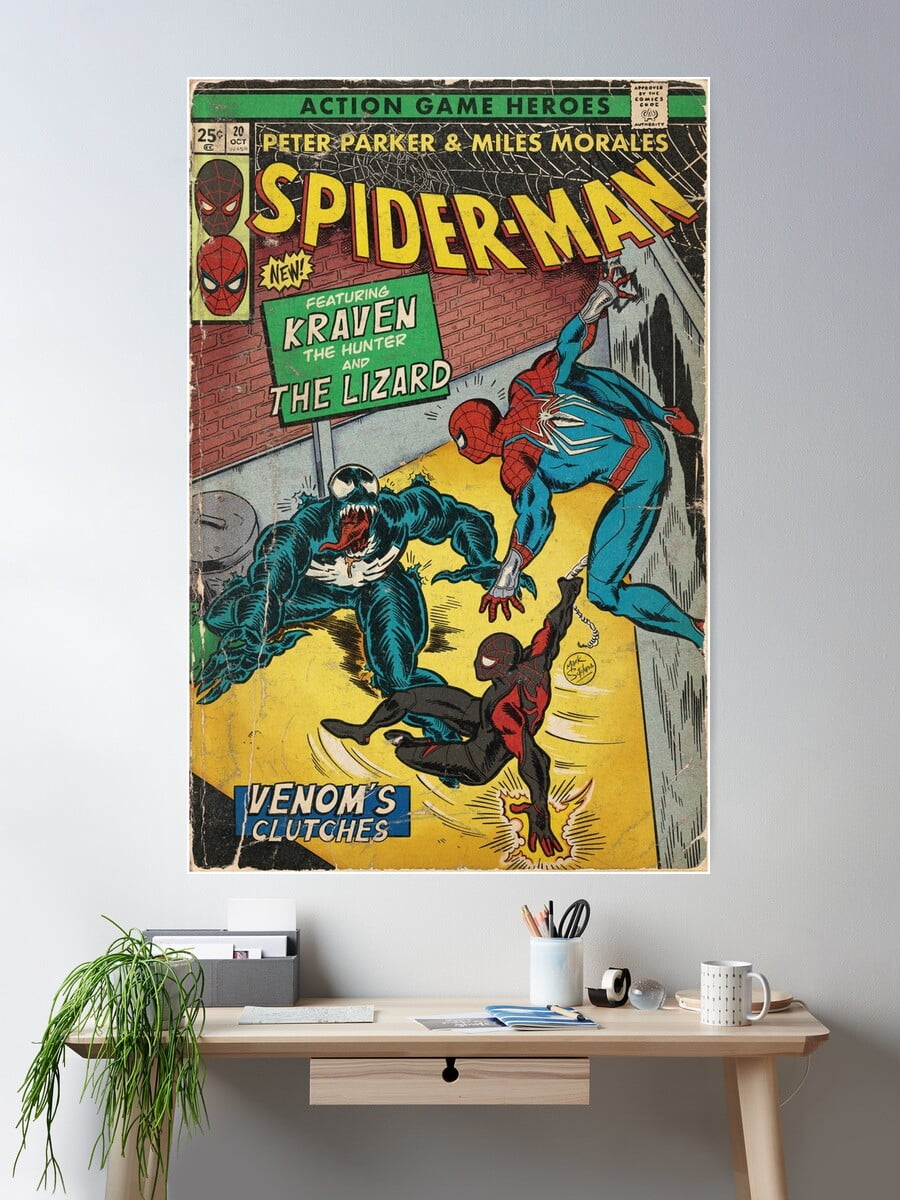 Venom'S Clutches Comic Book Cover Fan Art Poster Wall Art, Modern Wall ...