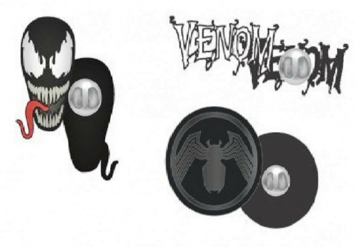 Venom Set of 3 Metal Enamel Logo Pin Set - Walmart.com