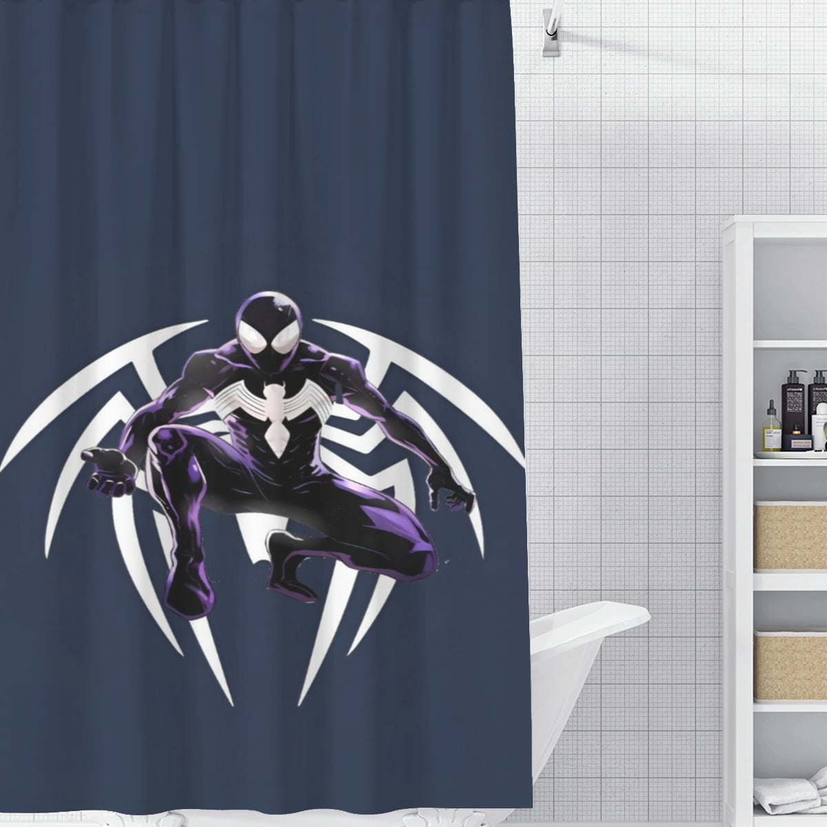 Venom Shower Curtain 35*70.8 Inches Waterproof And Durable Vivid ...