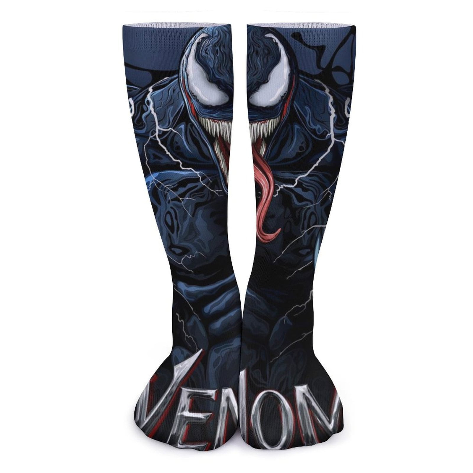 Venom Sock Funky Knee High Socks Soft 3D Print Athletic Stockings for ...