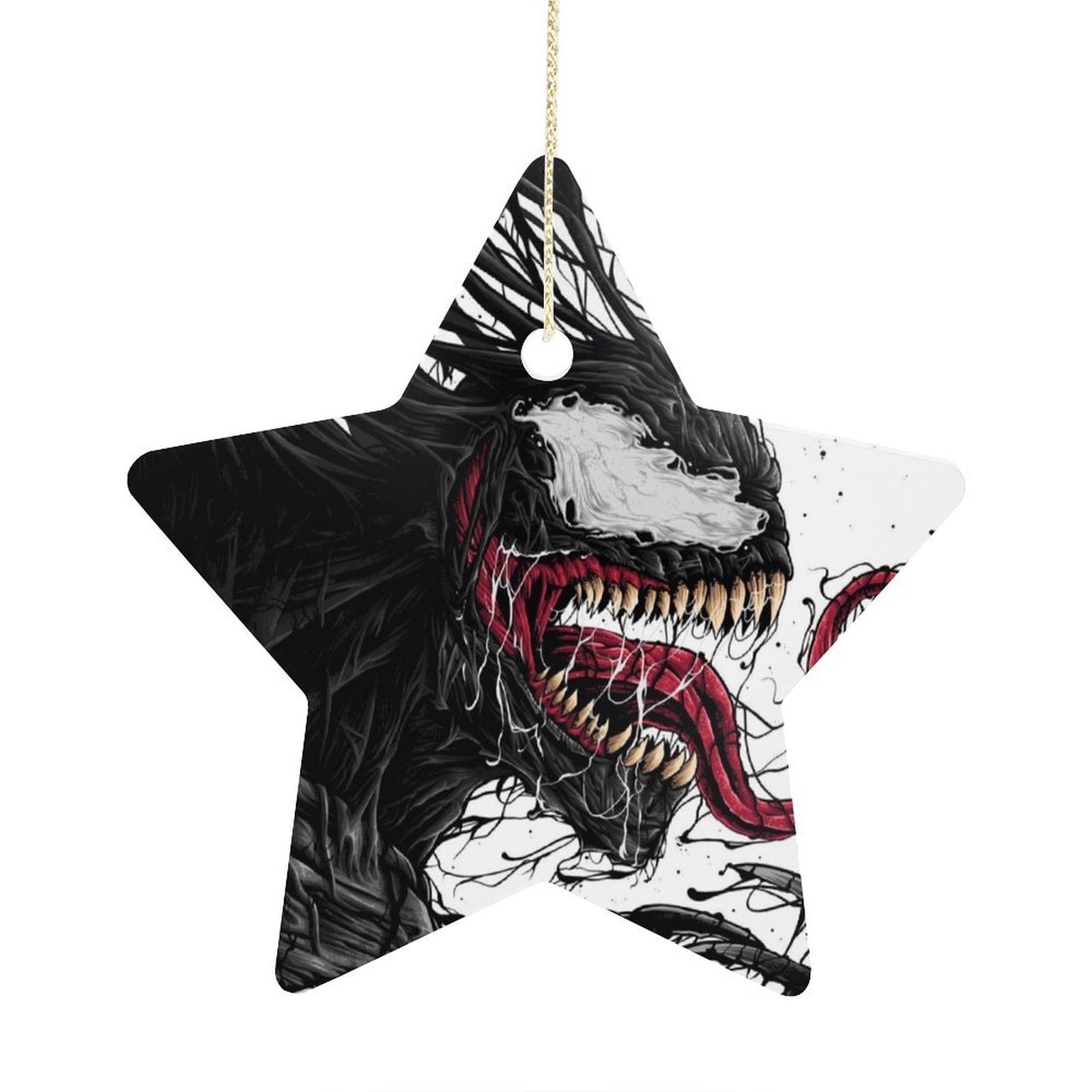 Venom Star Christmas Ornament - Christmas Star Ceramic - Christmas Tree ...