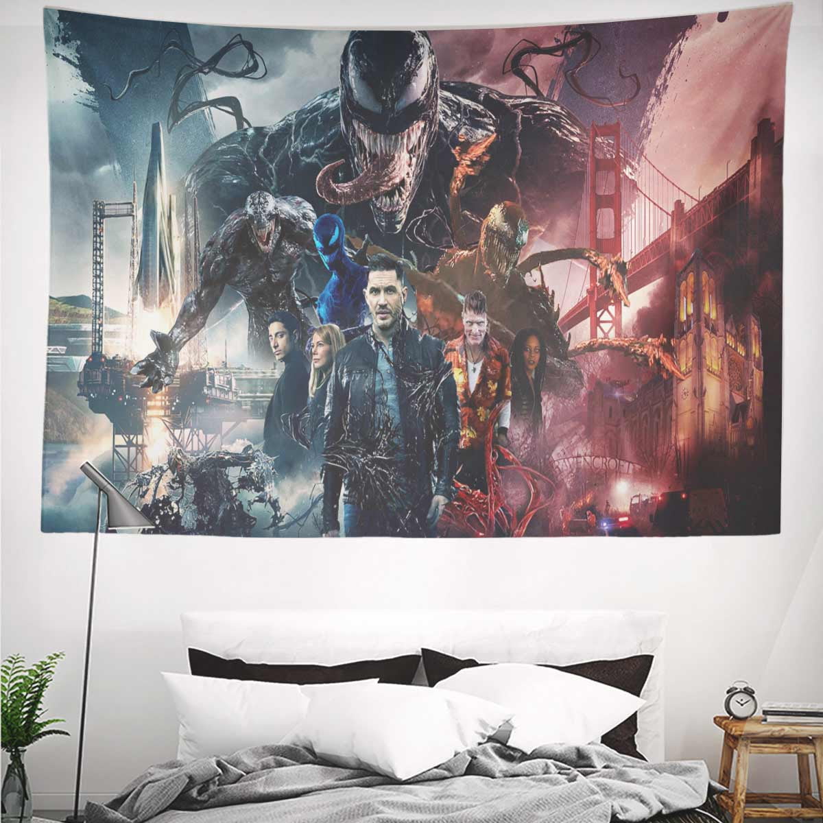 Venom Tapestry Gift Wall Hanging Backdrop for Room Bedroom Girls Fans ...