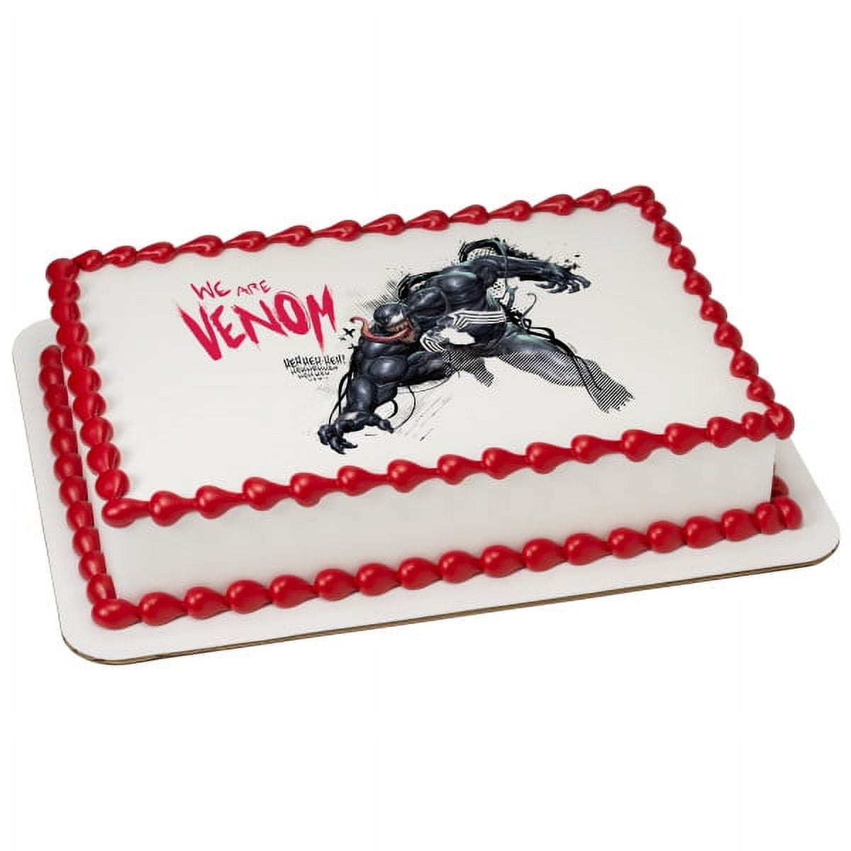Venom We Are Venom 1/4 Sheet - Marvel Birthday Edible Cake Topper Image ...
