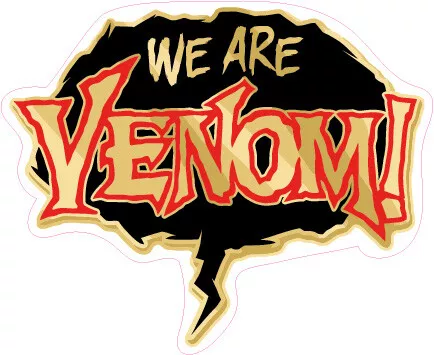 Venom We Are Venom Sticker Window Decal Phone Decal Water Bottle ...