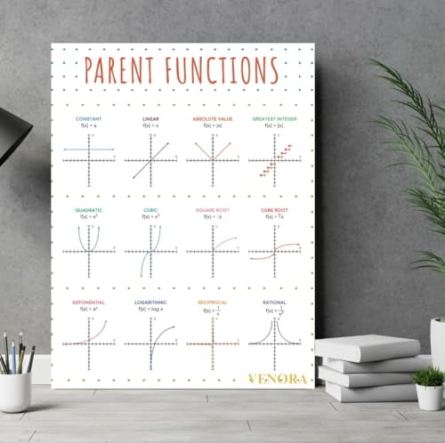 Venora Design Parent Functions Math Poster - Middle & High School ...