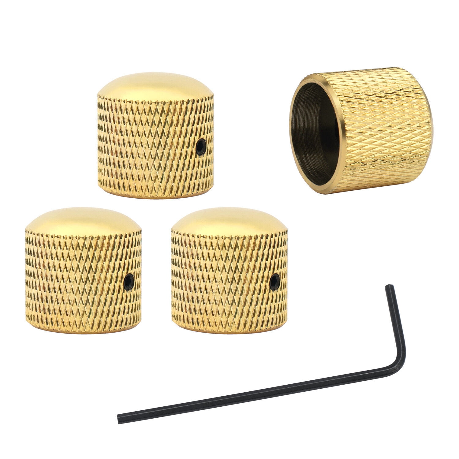 Venoro 4PCS Knob Volume Tone Control Knobs with Inner Hexagon Spanner ...