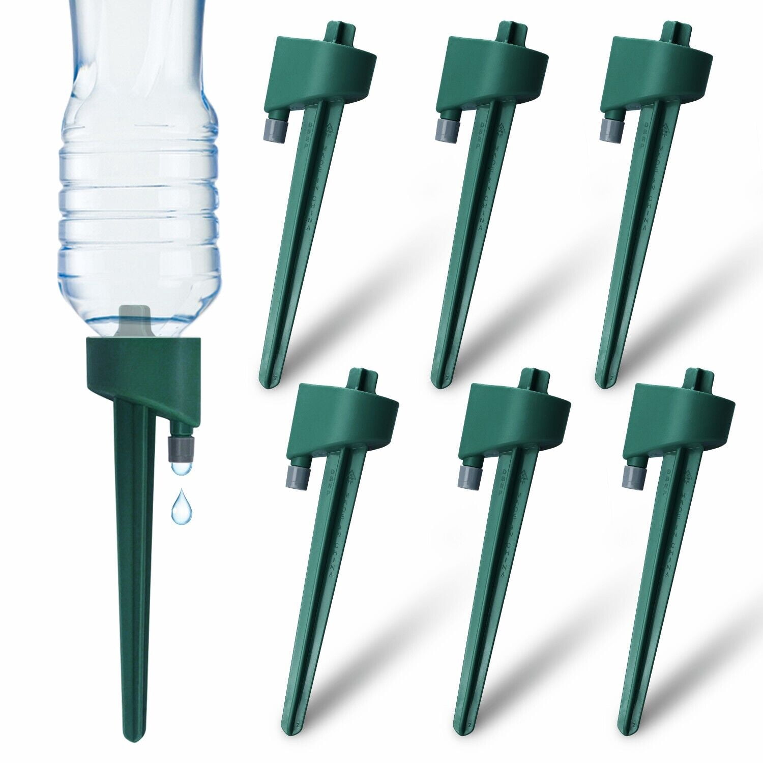 Venoro 6 PACK Automatic Self Watering Spikes Garden Plants Water Drip ...
