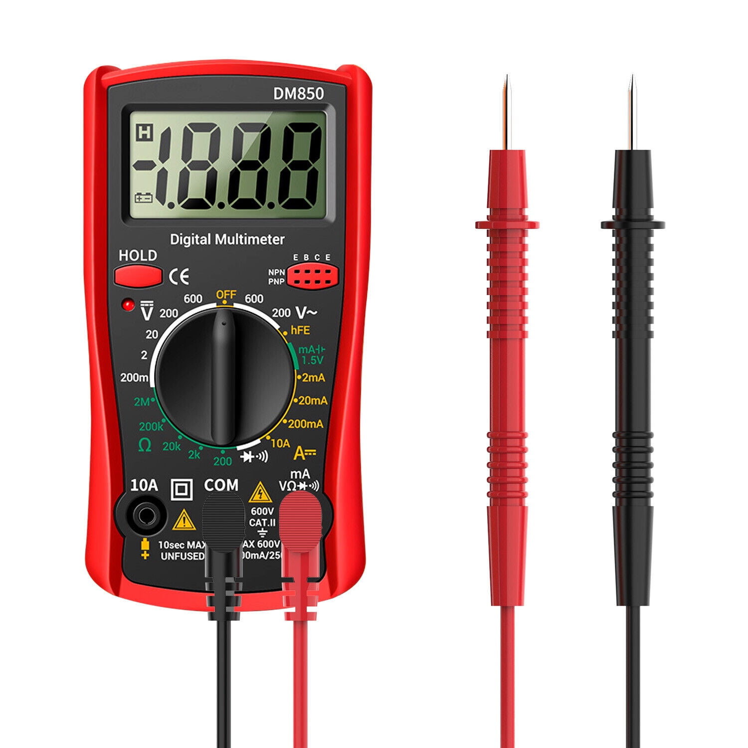 Venoro LCD Digital Multimeter Voltmeter Ammeter Ohmmeter Volt AC DC ...