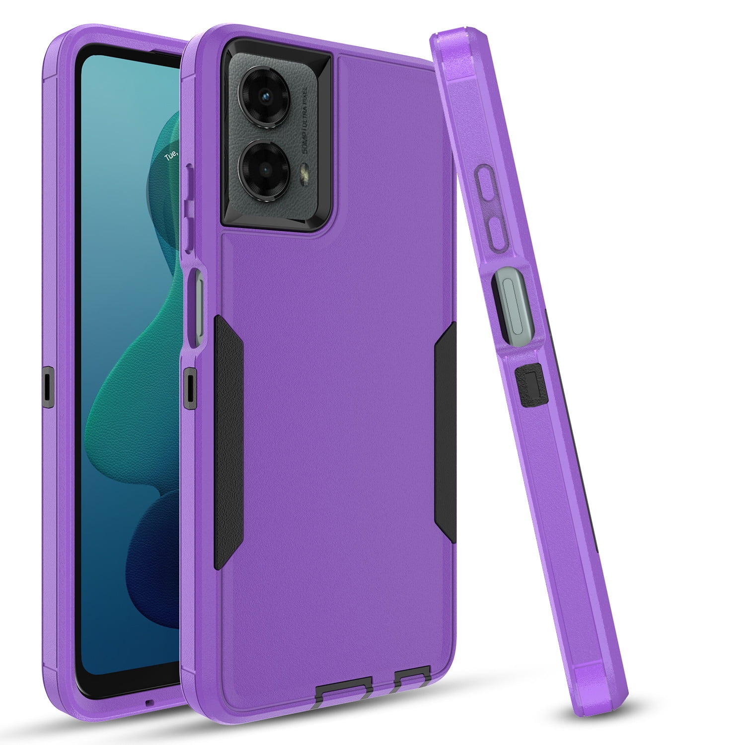 Venoro Phone Case for Moto G 5G 2024 Shockproof Hybrid Armor Cover ...