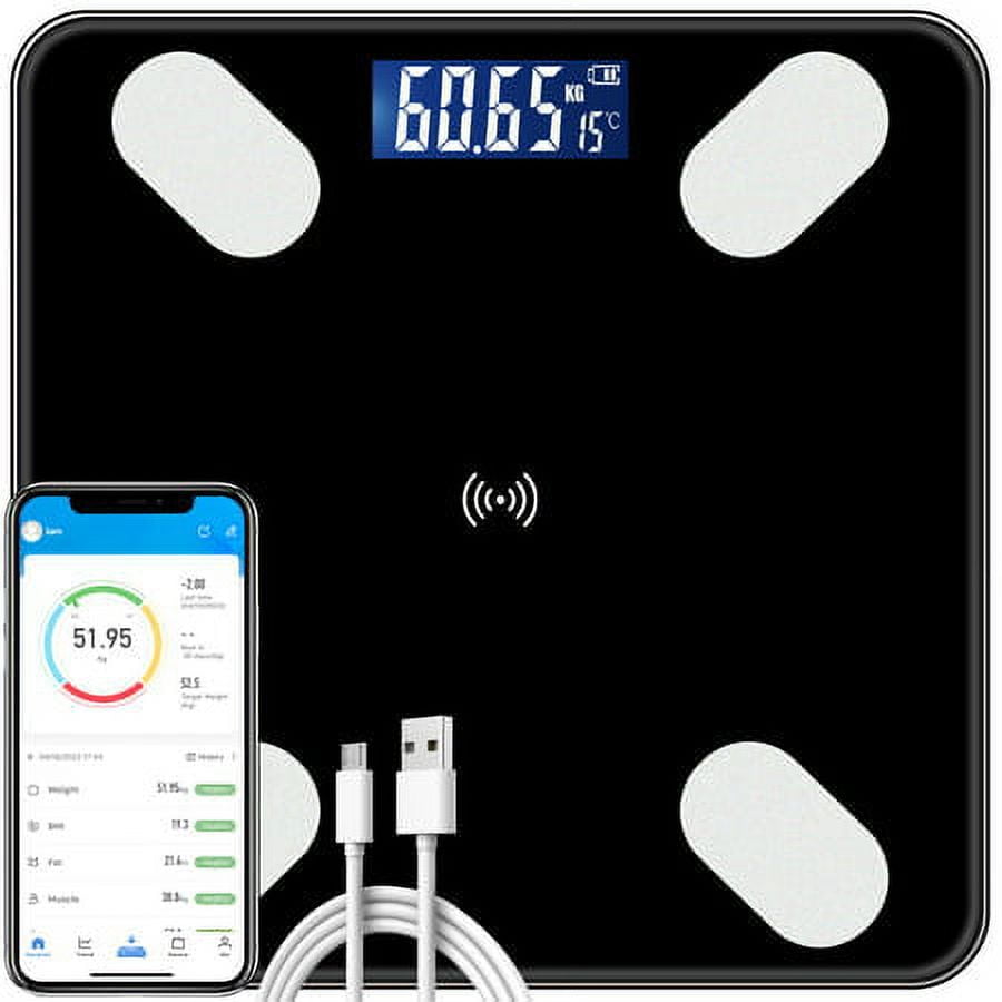 Venoro Smart Body Weight Scale 400lbs, Bluetooth Digital Scale, BMI and ...