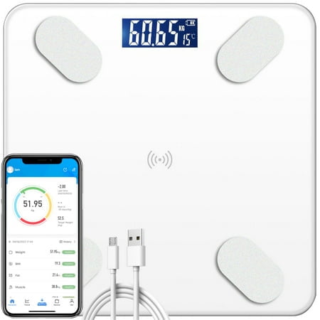 Venoro Digital Bluetooth Body Weight Scale 400lbs, Smart Scale with App ...