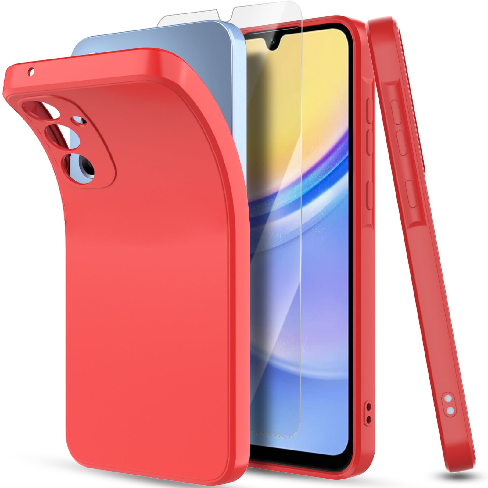 Venoro for Samsung Galaxy A15 5G Liquid Silicone Case with Screen ...