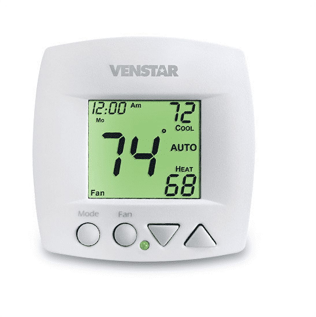Venstar Slimline Programmable EasyStat Thermostat - TSTATEZ - Walmart.com