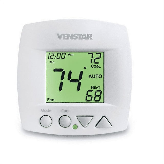 Venstar Slimline Programmable EasyStat Thermostat - TSTATEZ - Walmart.com