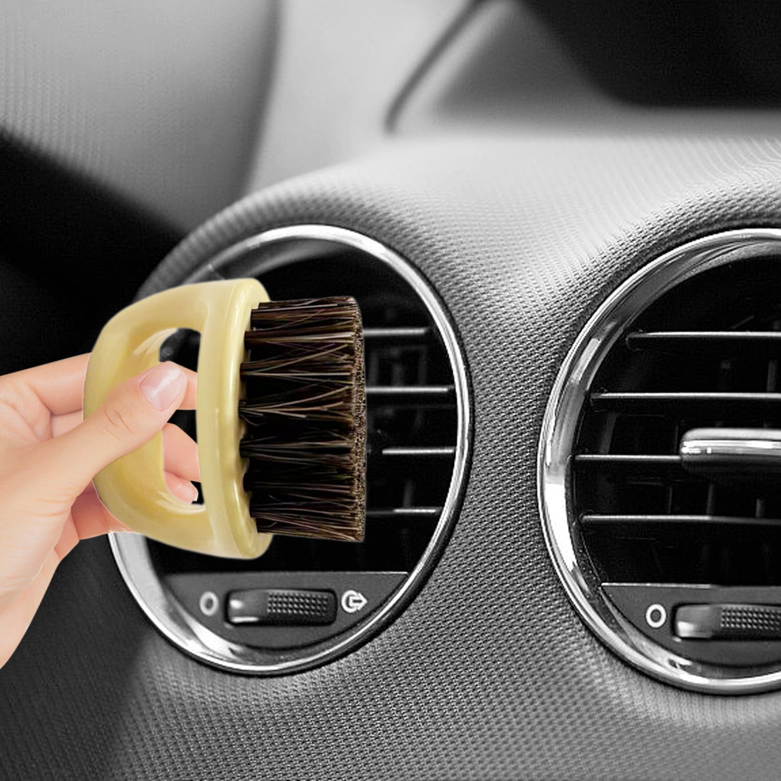 Vent Cleaning Brush, Car Air Duct Cleaner, Flexible Rubber Head, Long ...