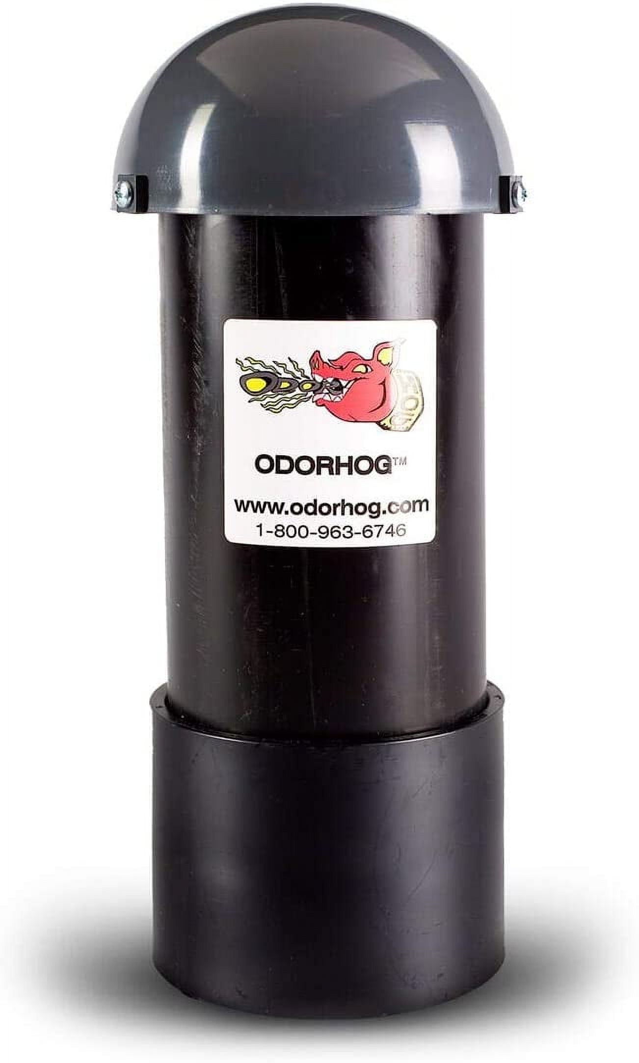 Vent Stack Pipe Filter 4 Sizes, Black ABS with Mushroom Cap, Removes ...