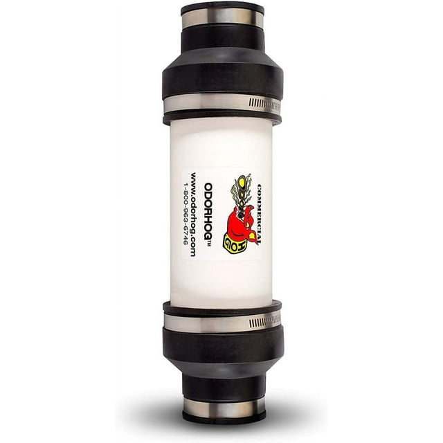 Vent Stack Pipe Filter, PVC Inline Model - Removes Outdoor Septic and ...